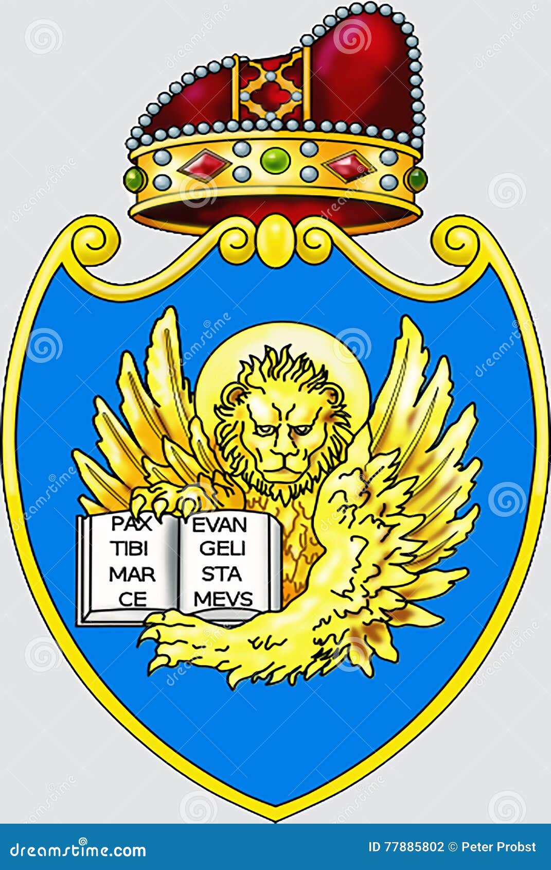 Emblem Province Of Italy Stock Illustration Illustration Of Arms