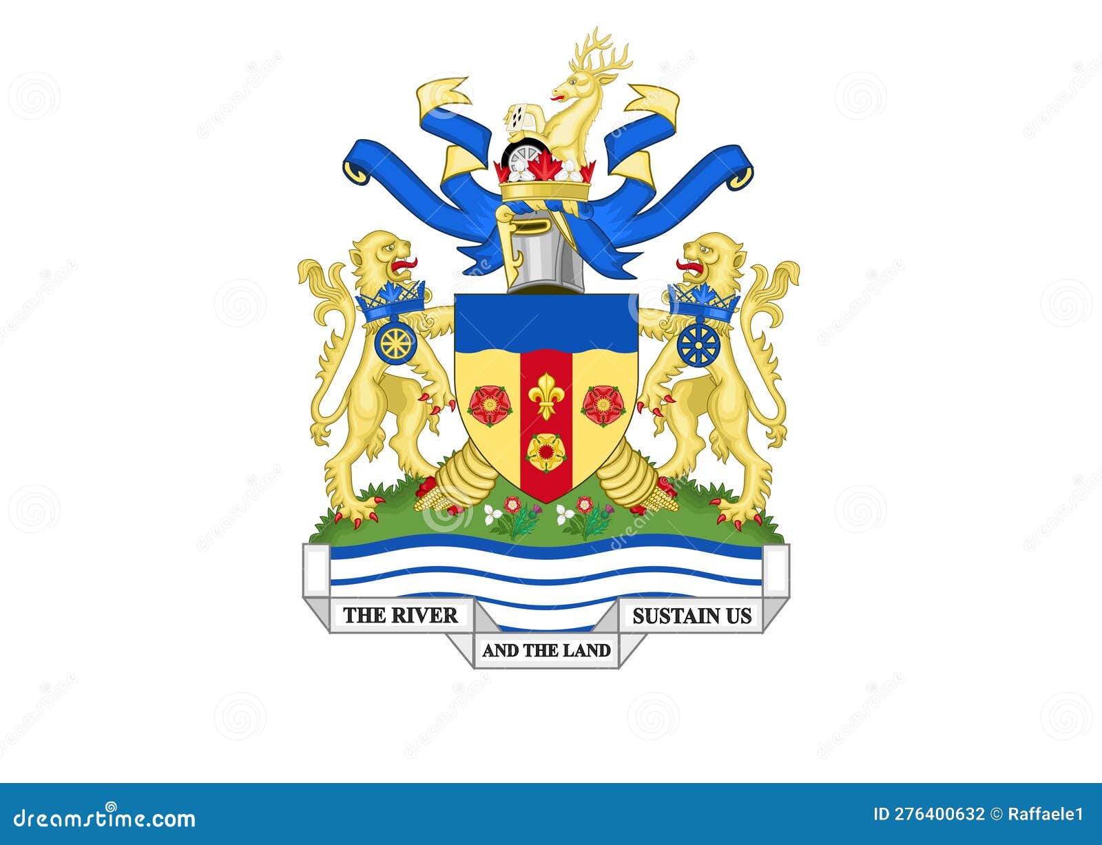 Coat of arms of Windsor stock illustration. Illustration of arms ...