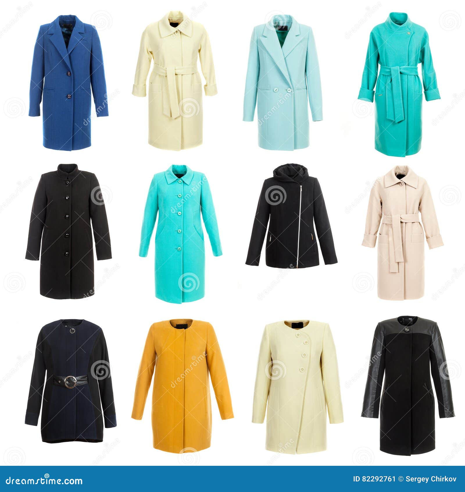 Coat Collection On The Background Royalty-Free Stock Photography ...