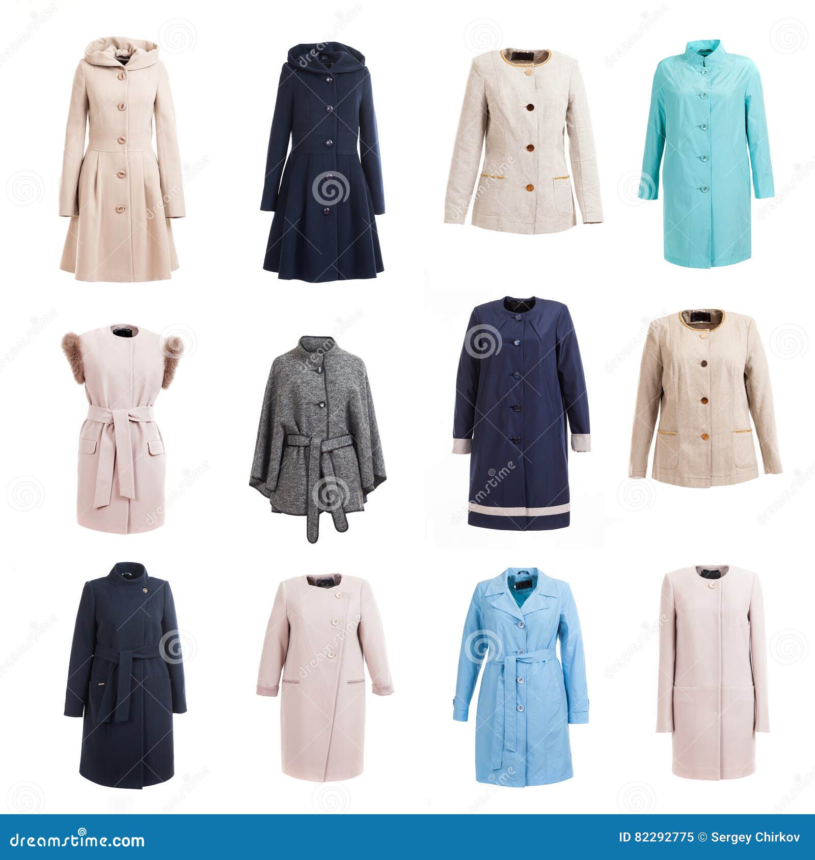 Coat Collection On The Background Royalty-Free Stock Photography ...