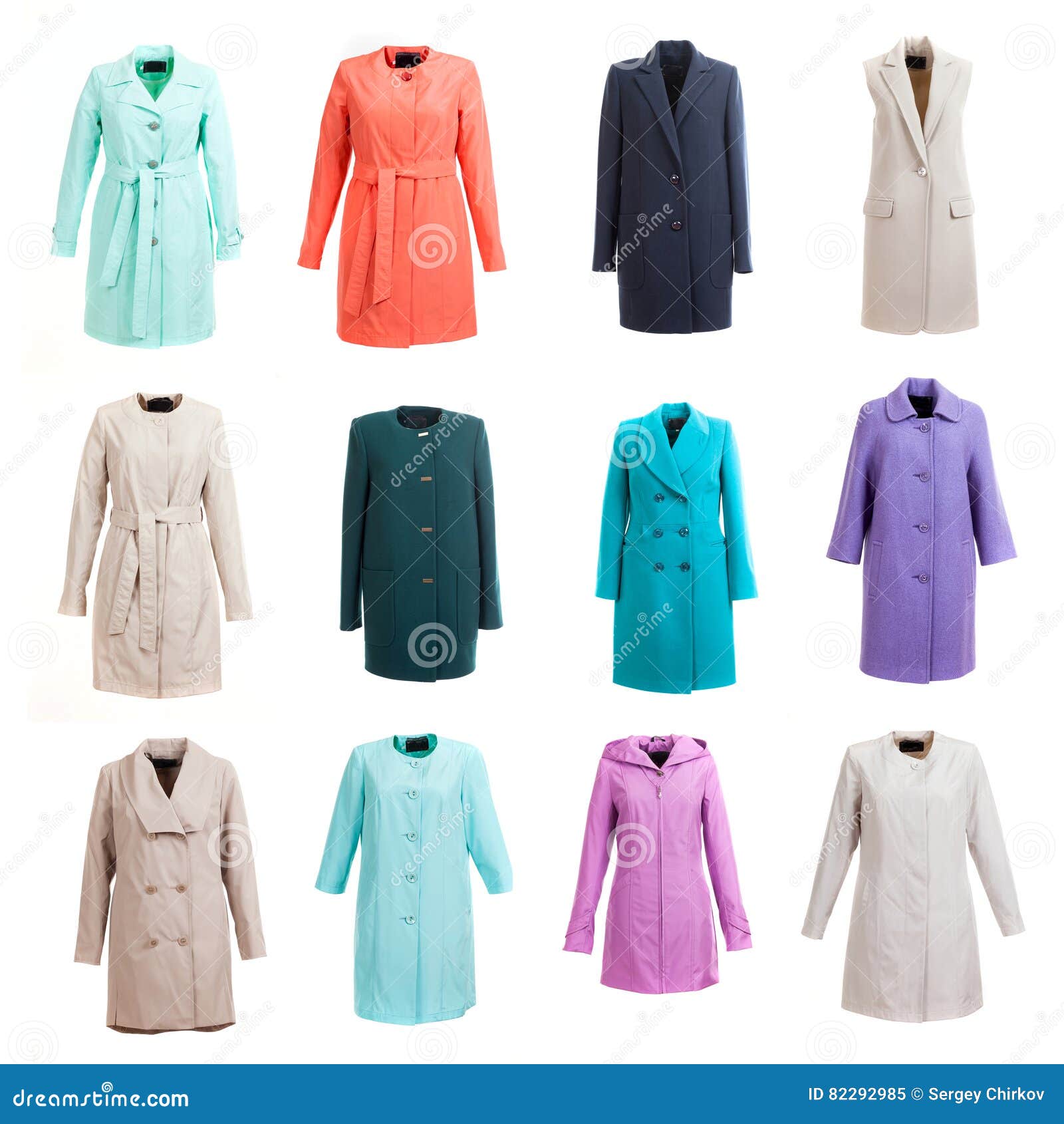 Coat Collection On The Background Royalty-Free Stock Photography ...