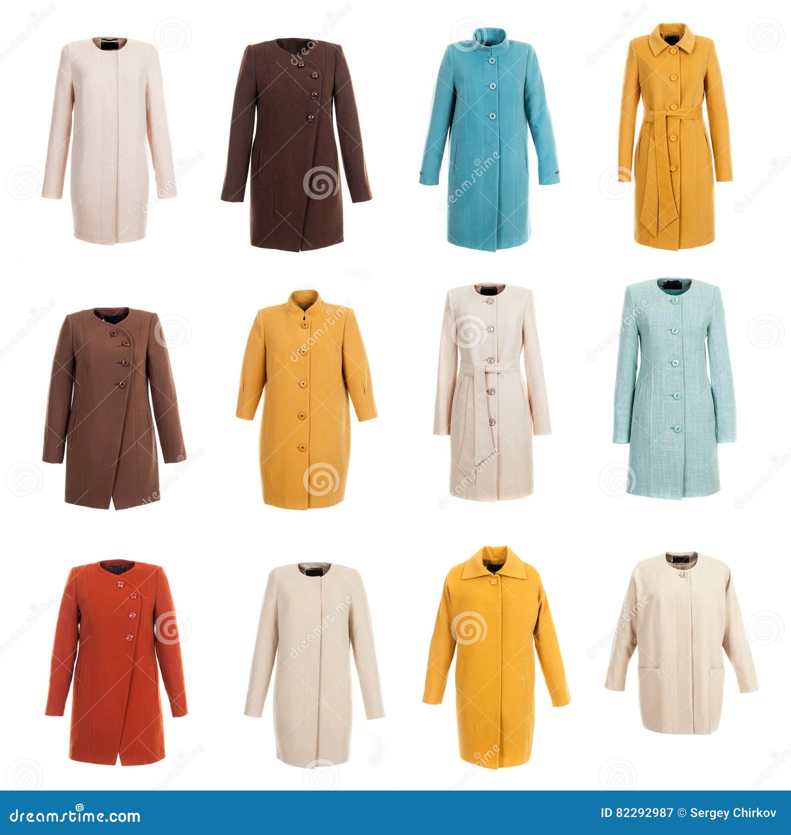 Coat Collection On The Background Royalty-Free Stock Photography ...