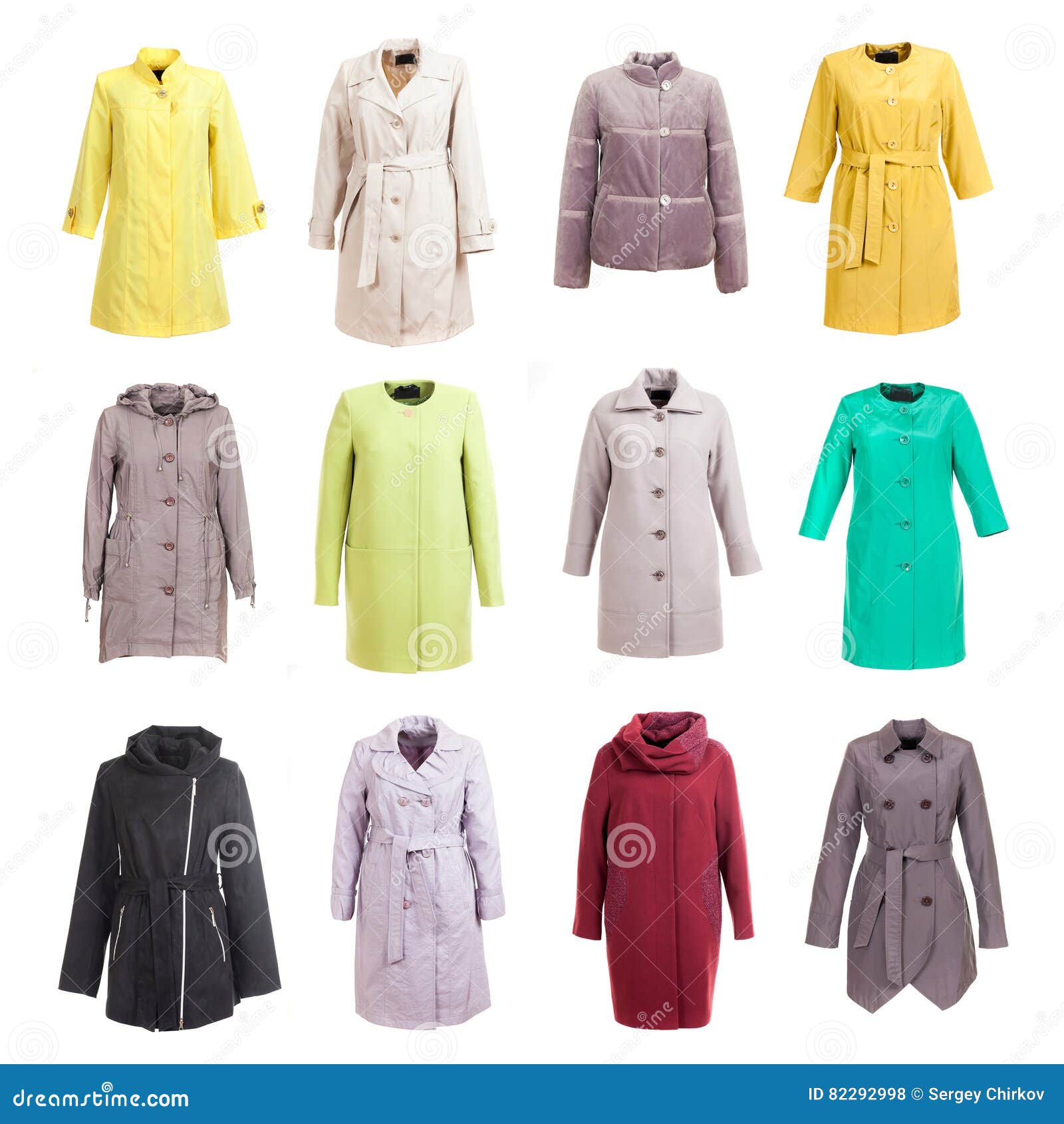 Coat Collection On The Background Royalty-Free Stock Photography ...