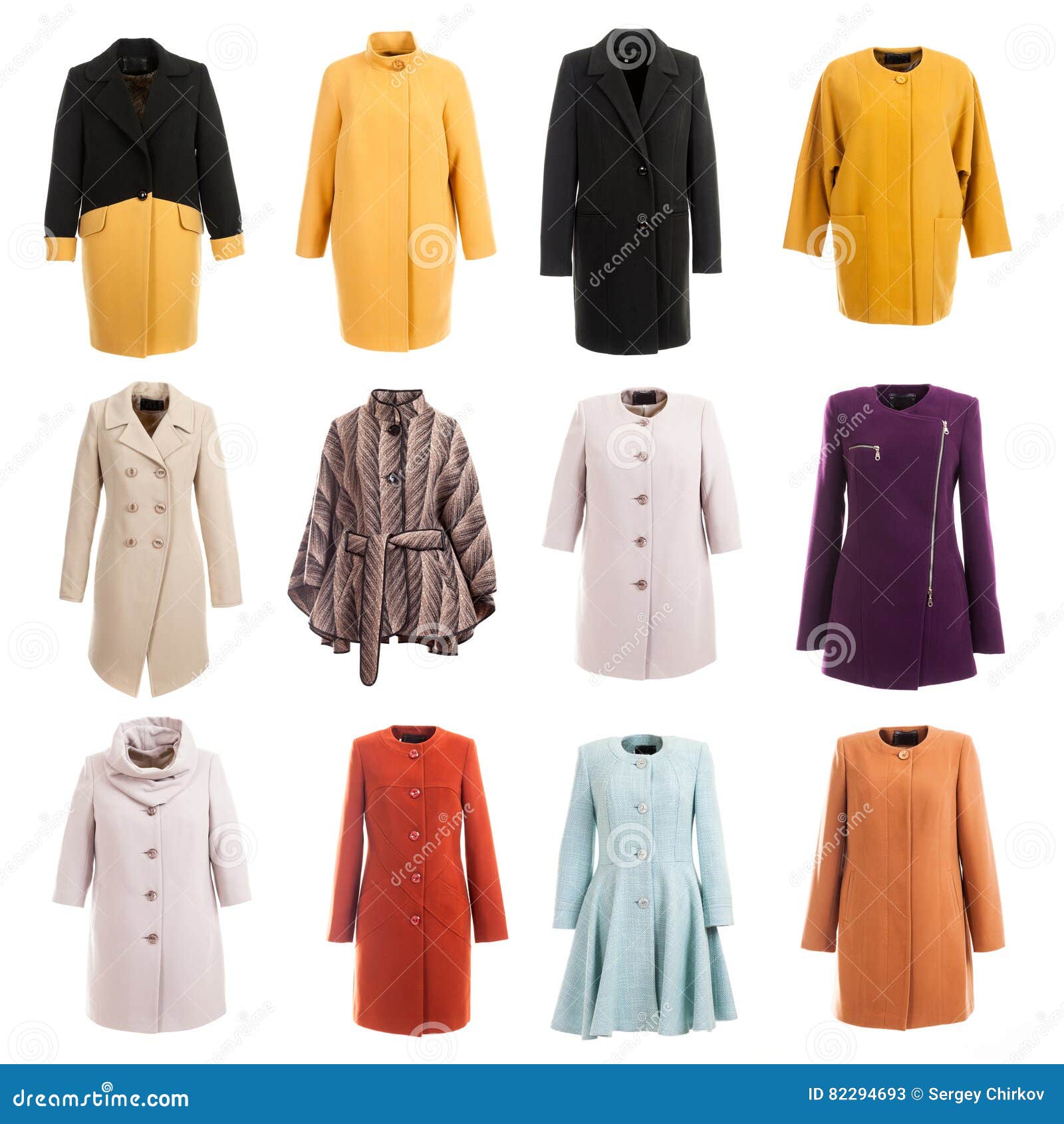Coat Collection On The Background Royalty-Free Stock Photography ...