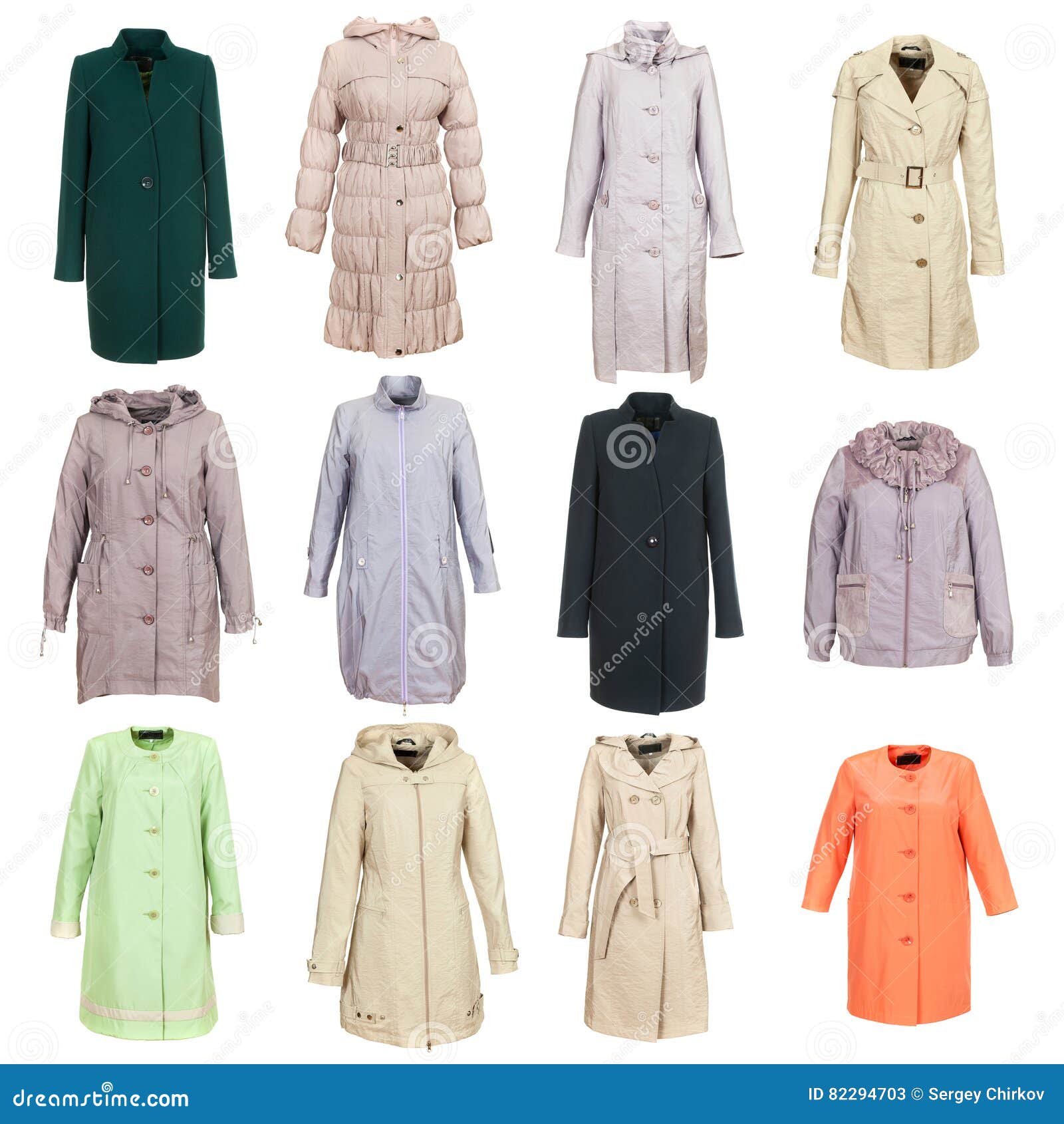 Coat Collection On The Background Royalty-Free Stock Photography ...