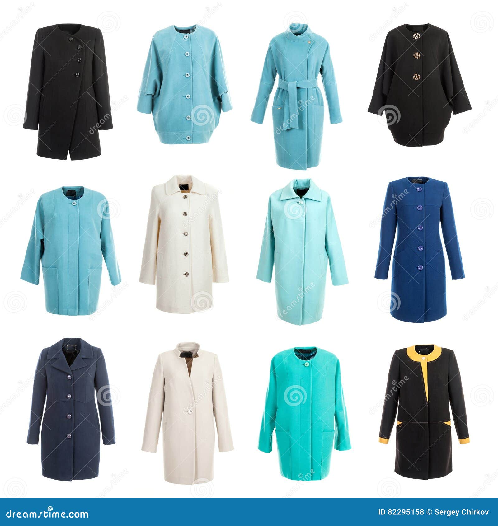 Coat Collection On The Background Royalty-Free Stock Photography ...