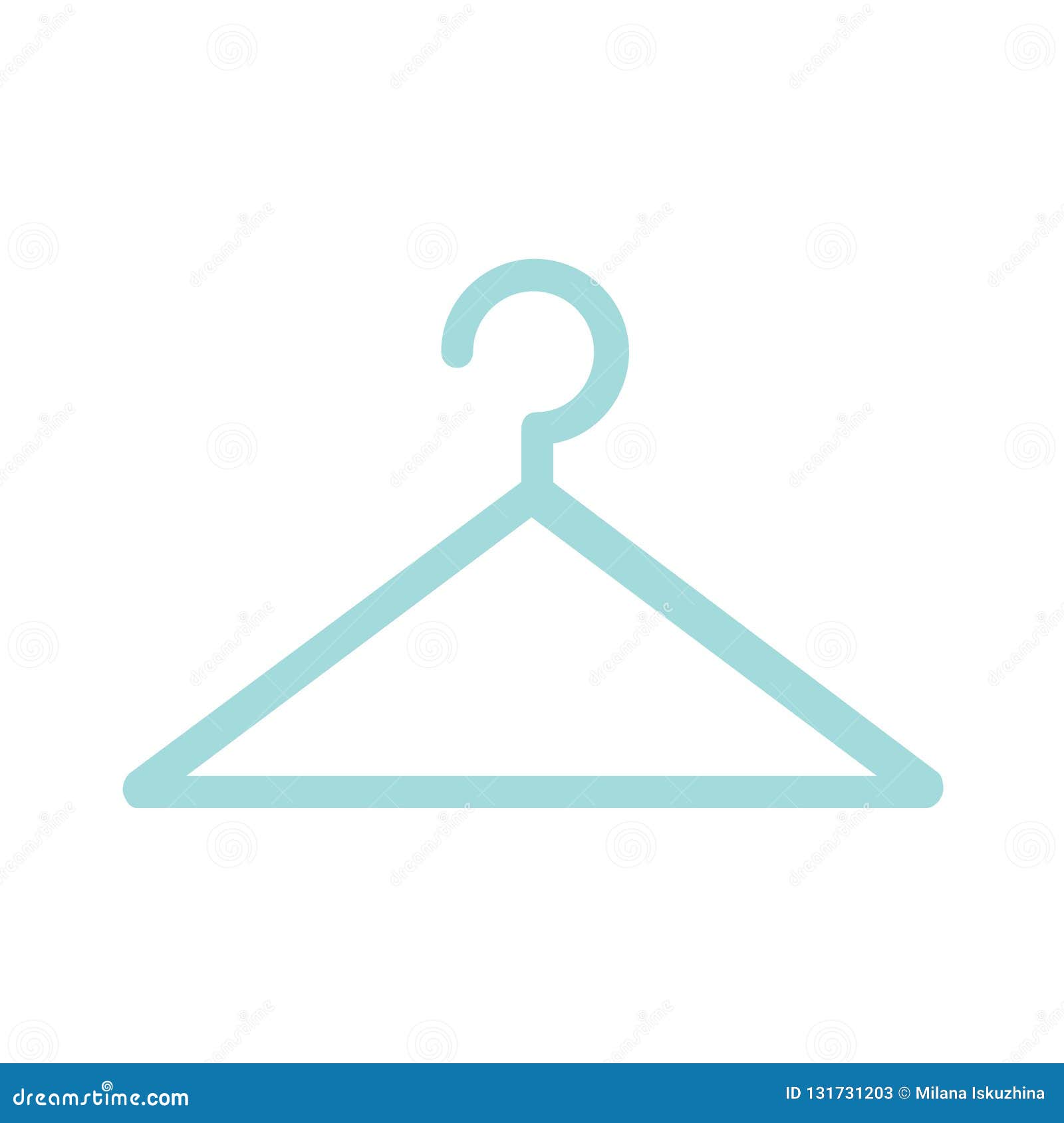 Coat Hanger Sign Icon Vector Stock Vector - Illustration of empty ...