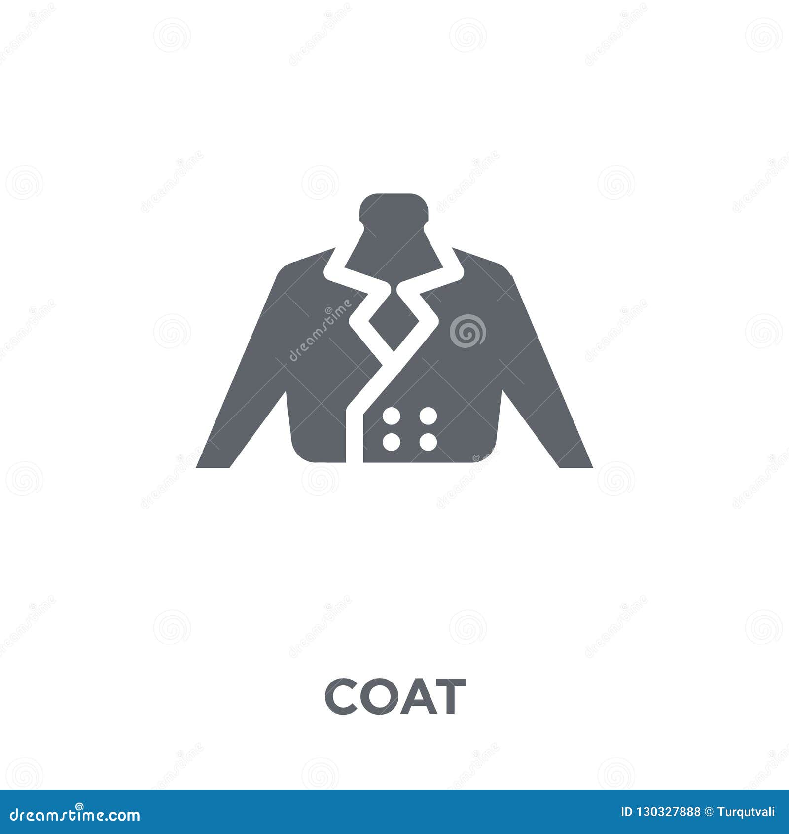 Coat icon from collection. stock vector. Illustration of clothing ...