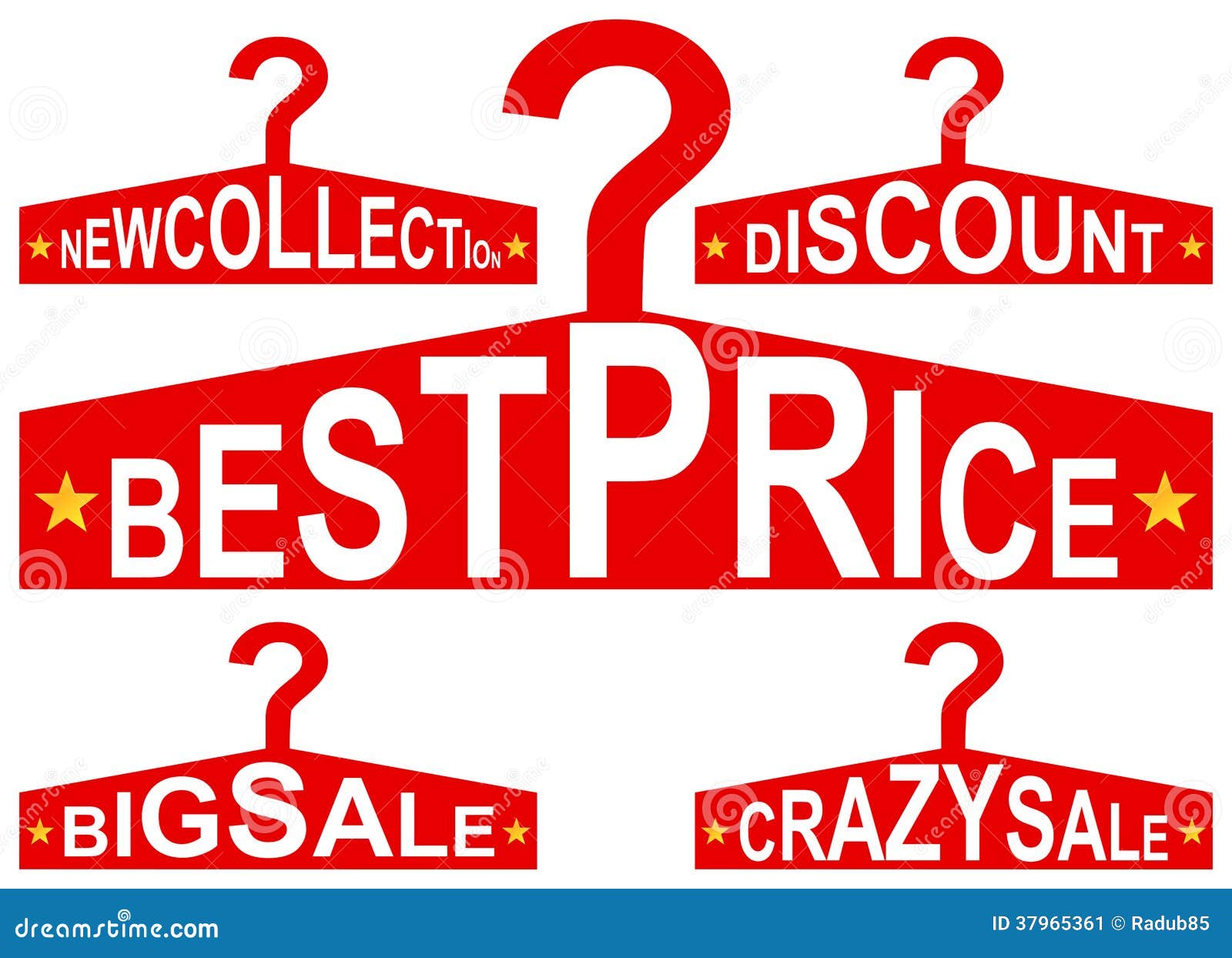 Coat Rack Signs with Sale Message Stock Vector - Illustration of ...