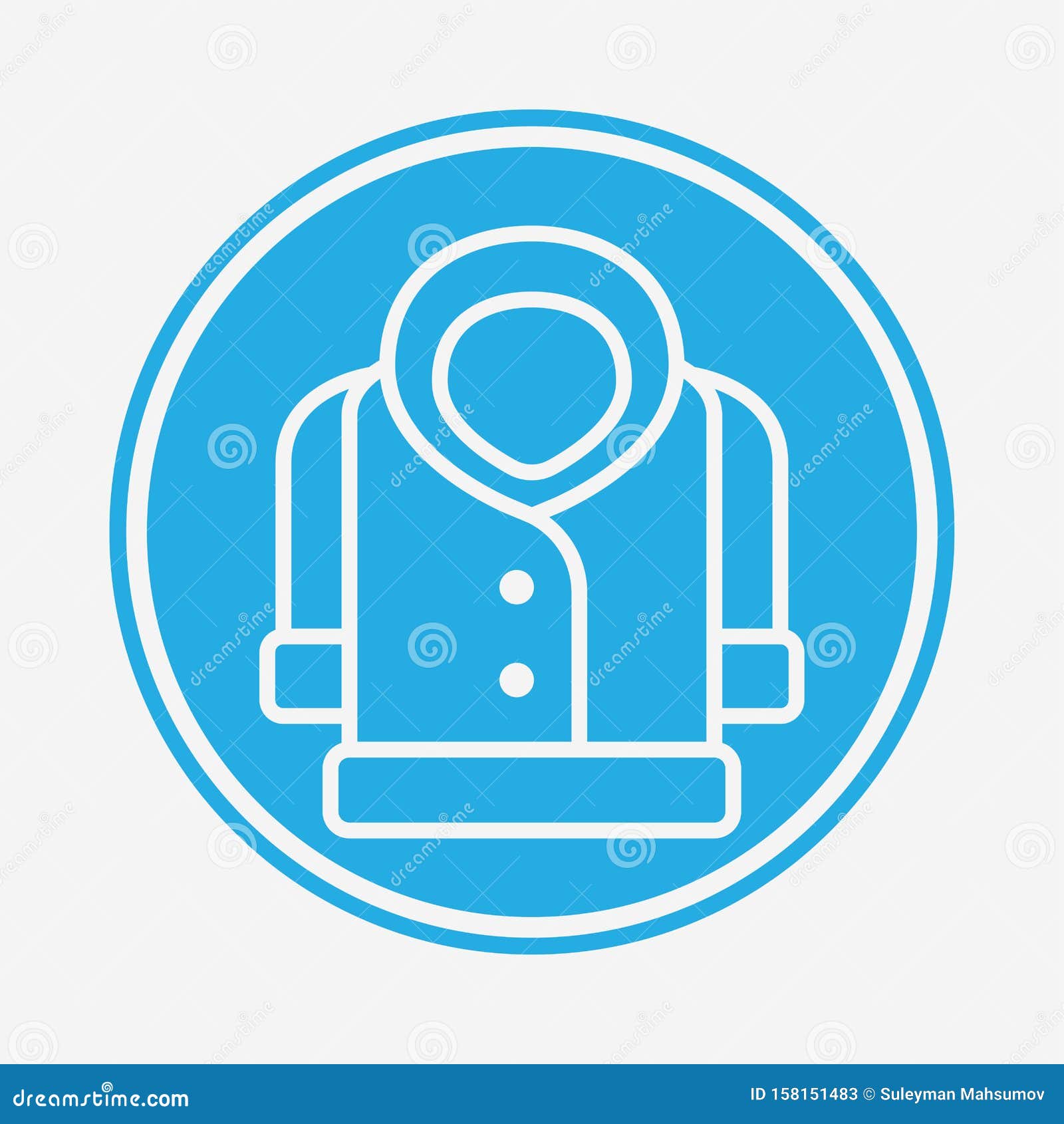 Coat Vector Icon Sign Symbol Stock Illustration - Illustration of icon ...