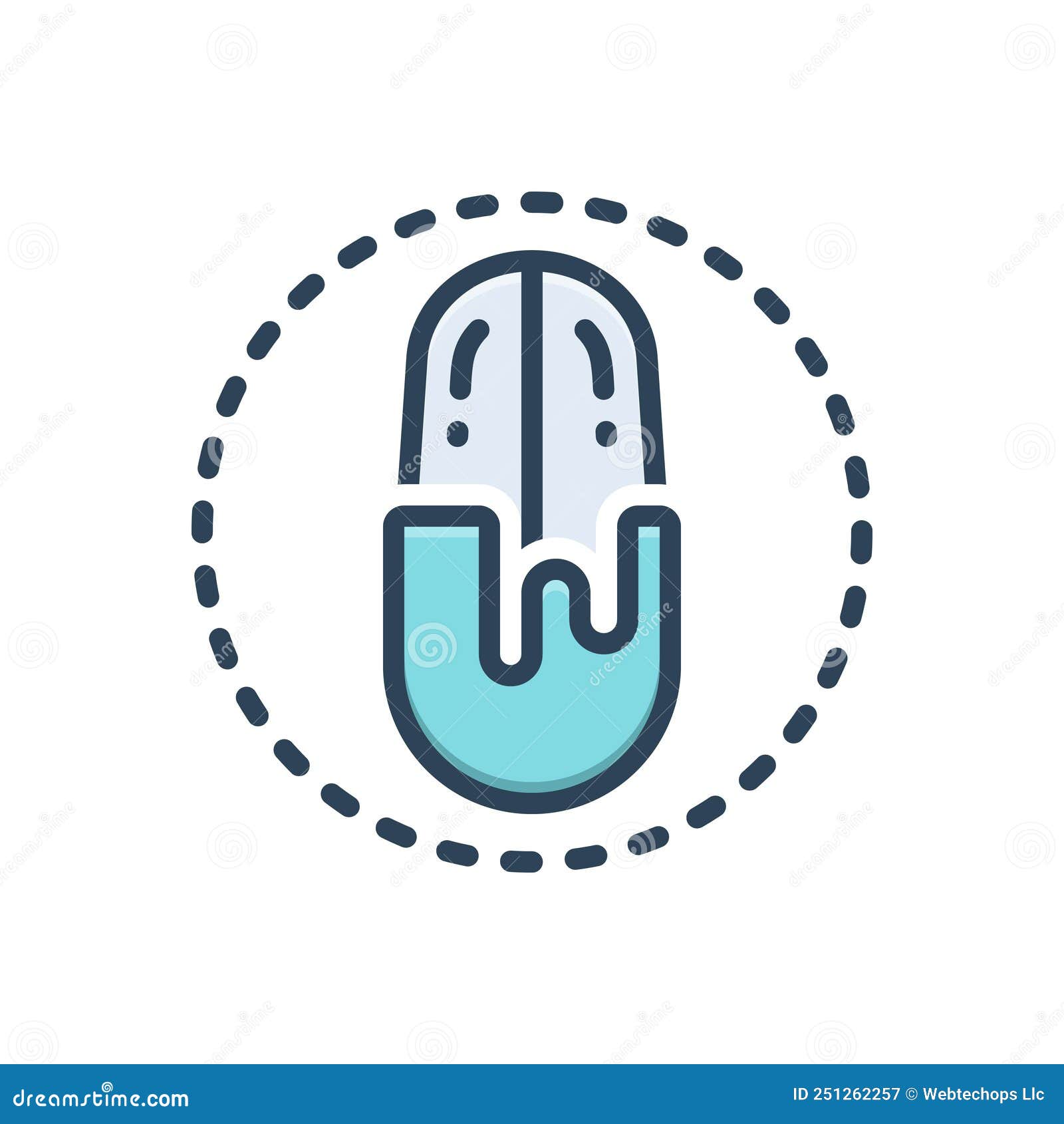 Color Illustration Icon for Coated, Cover and Paint Stock Illustration ...