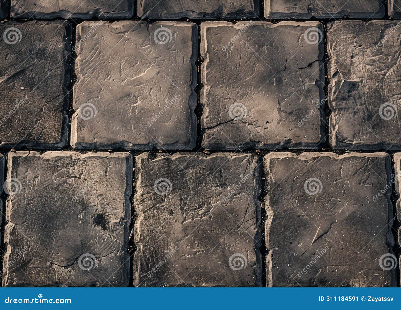 Coating with Modern Textured Paving Tiles of Square Shape. Stock Image ...