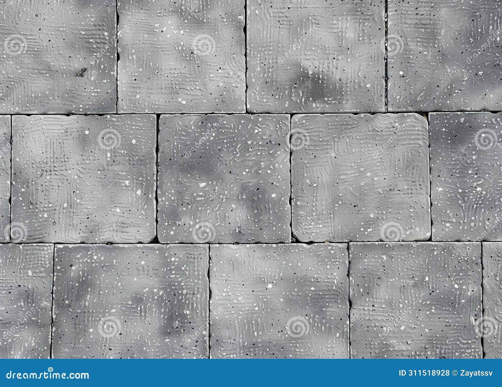 Coating with Modern Textured Paving Tiles of Square Shape. Stock Photo ...