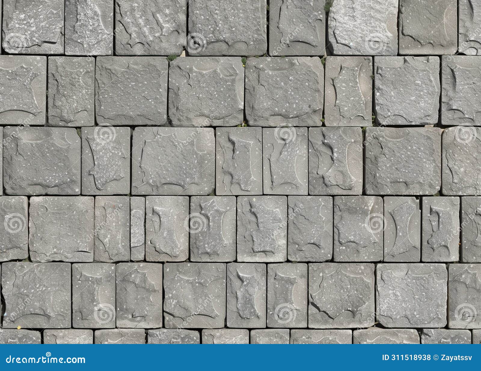 Coating with Modern Textured Paving Tiles of Square Shape. Stock Photo ...