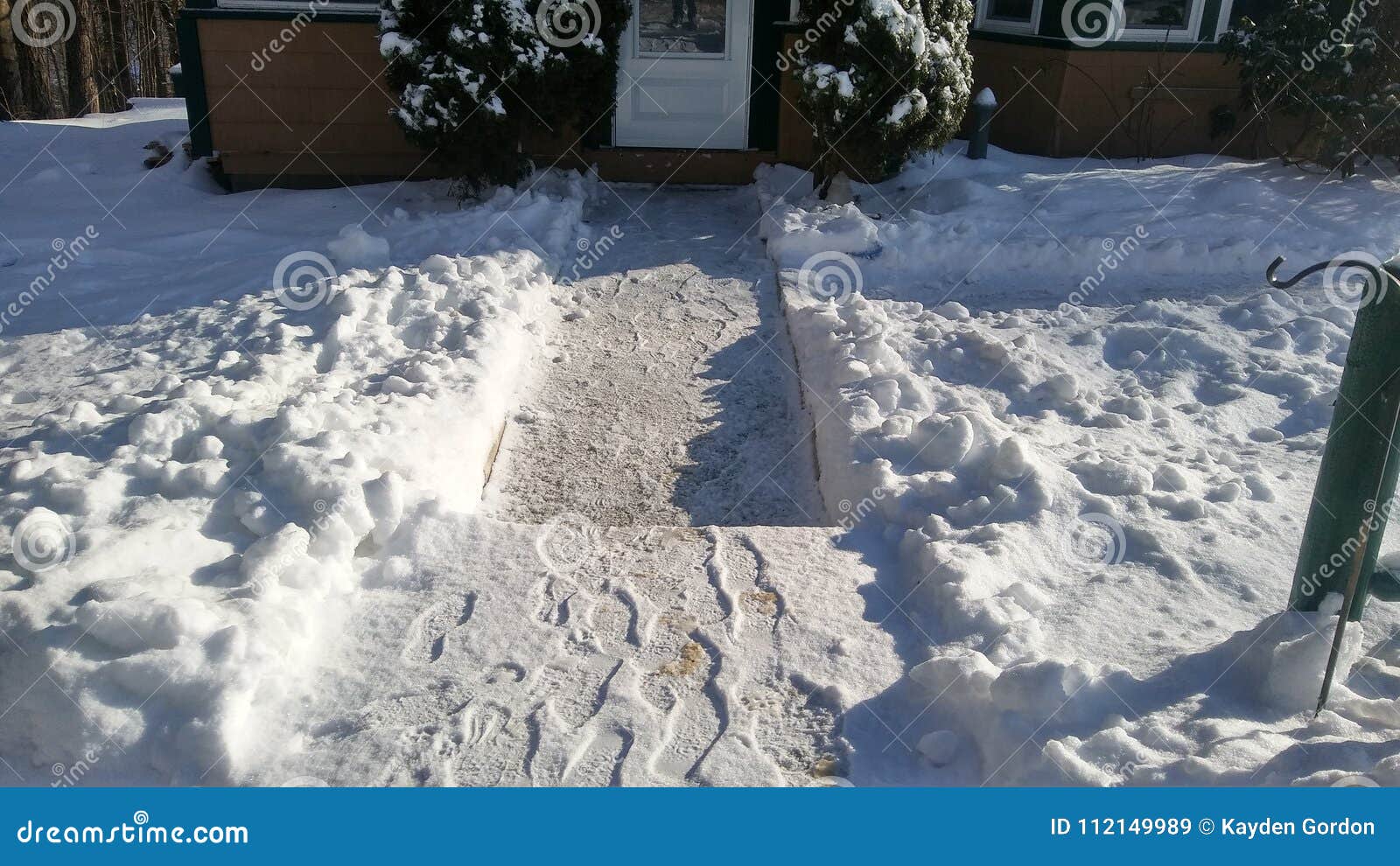 Coating of Snow on the Ground! Stock Image - Image of ground, snow ...