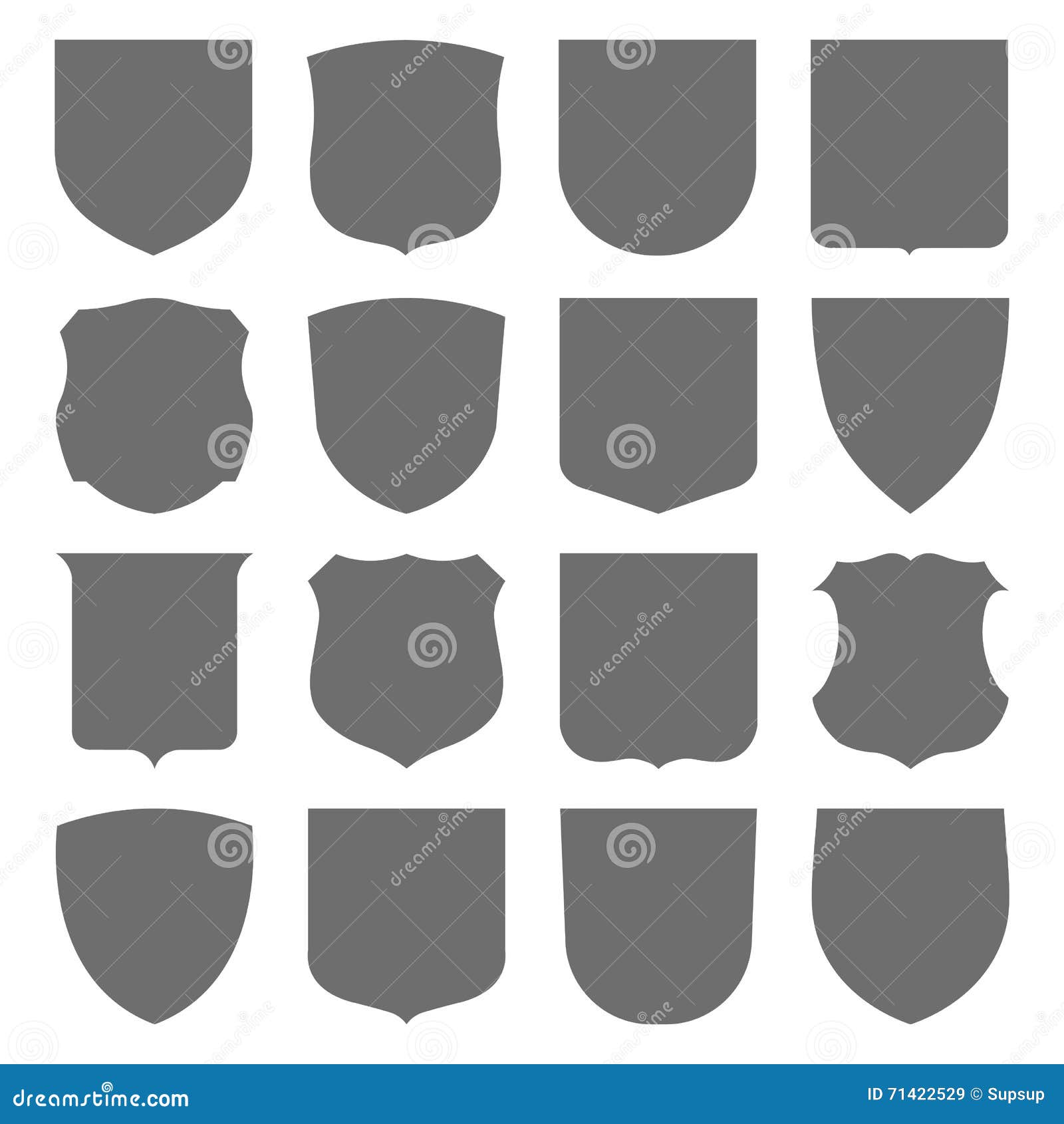 Coats of arms set stock vector. Illustration of arms - 71422529
