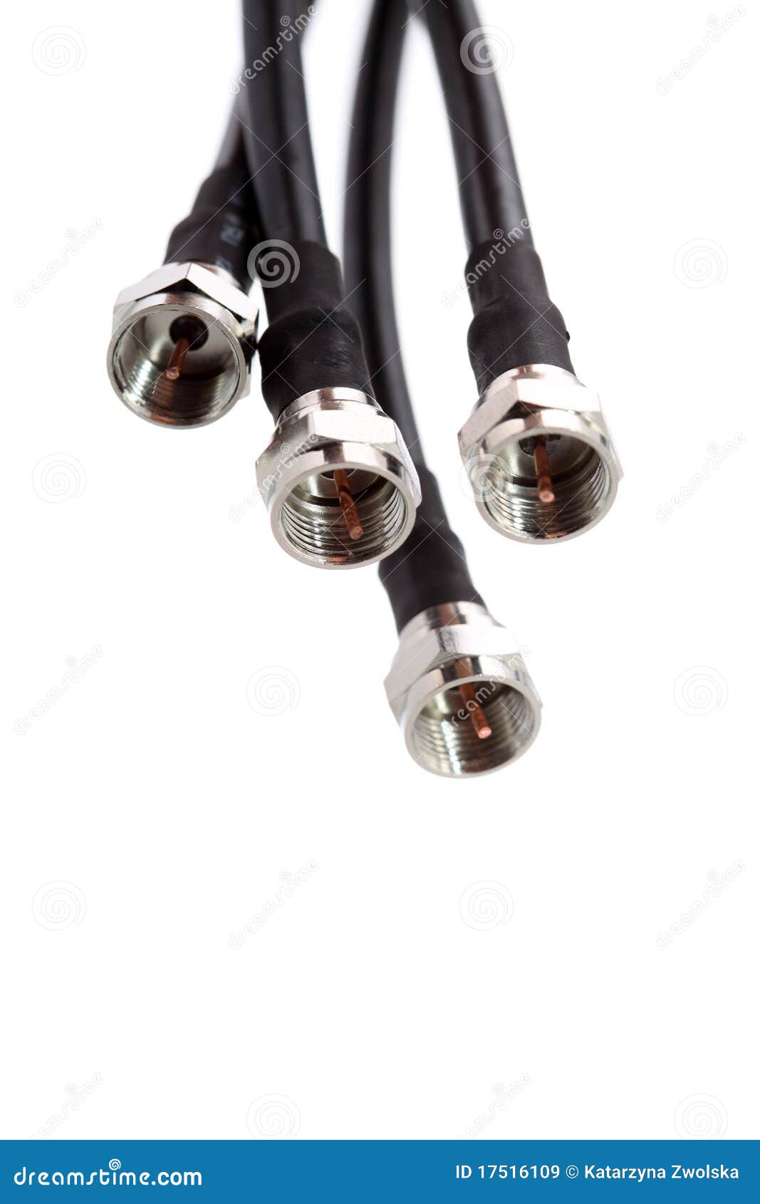 Coax cable stock image. Image of white, black, space - 17516109