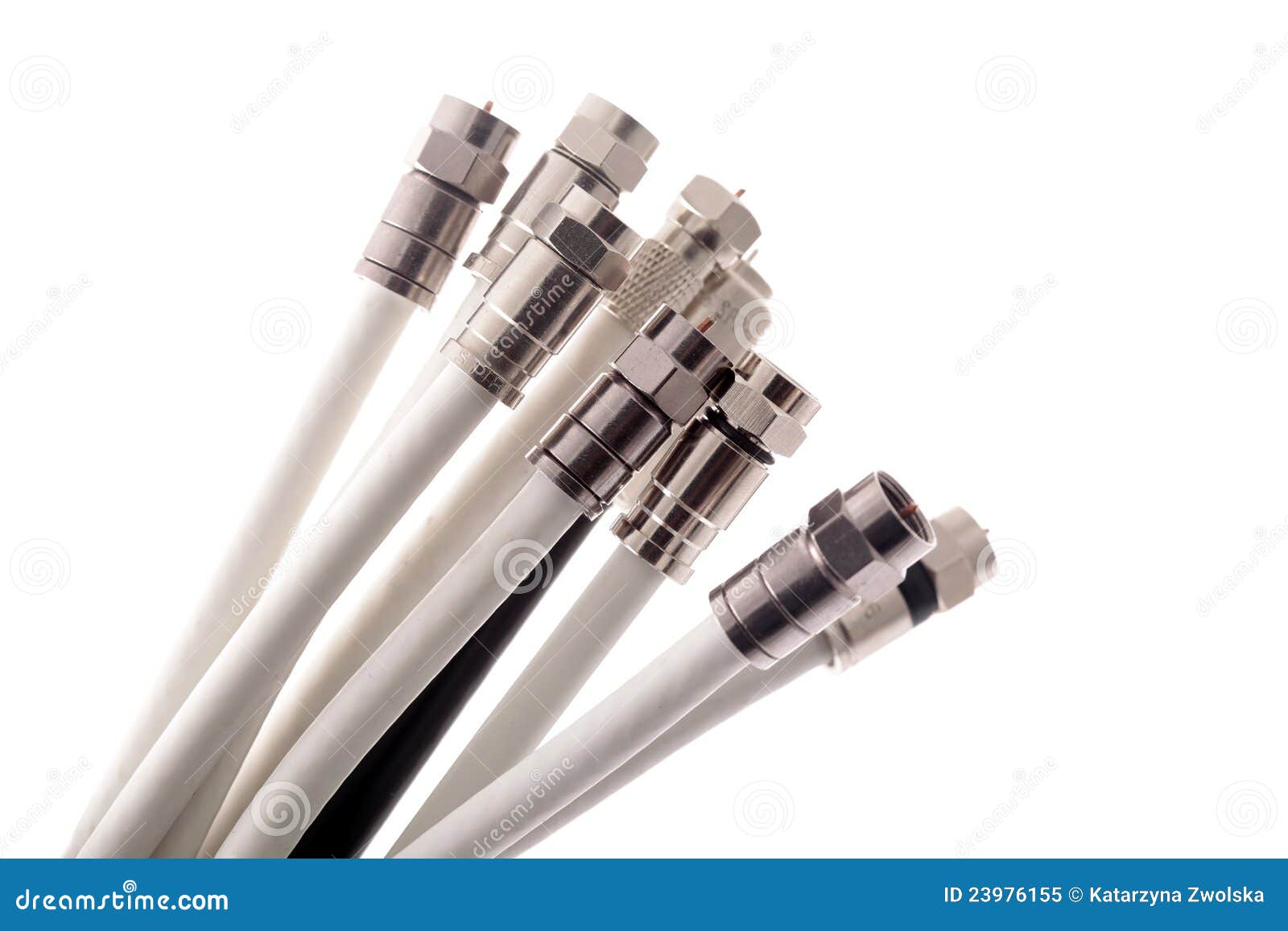 Coax Cables stock image. Image of multimedia, digital - 23976155