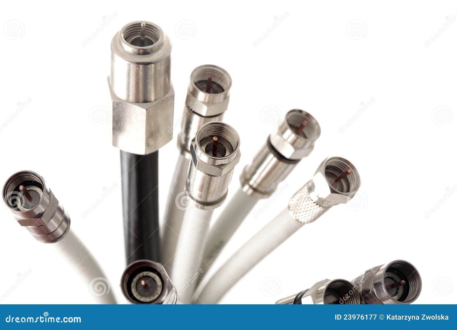 Coax Cables stock image. Image of objects, television - 23976177