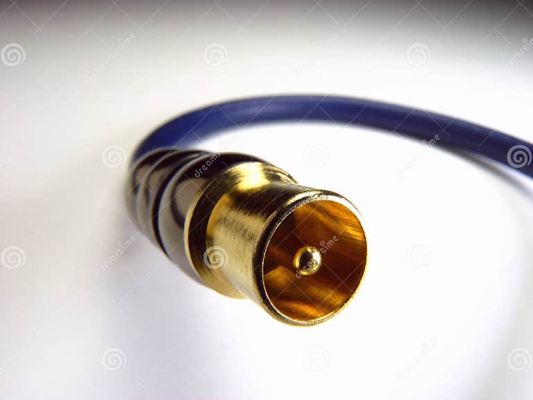 Coax Plug stock photo. Image of send, television, connector - 14996836