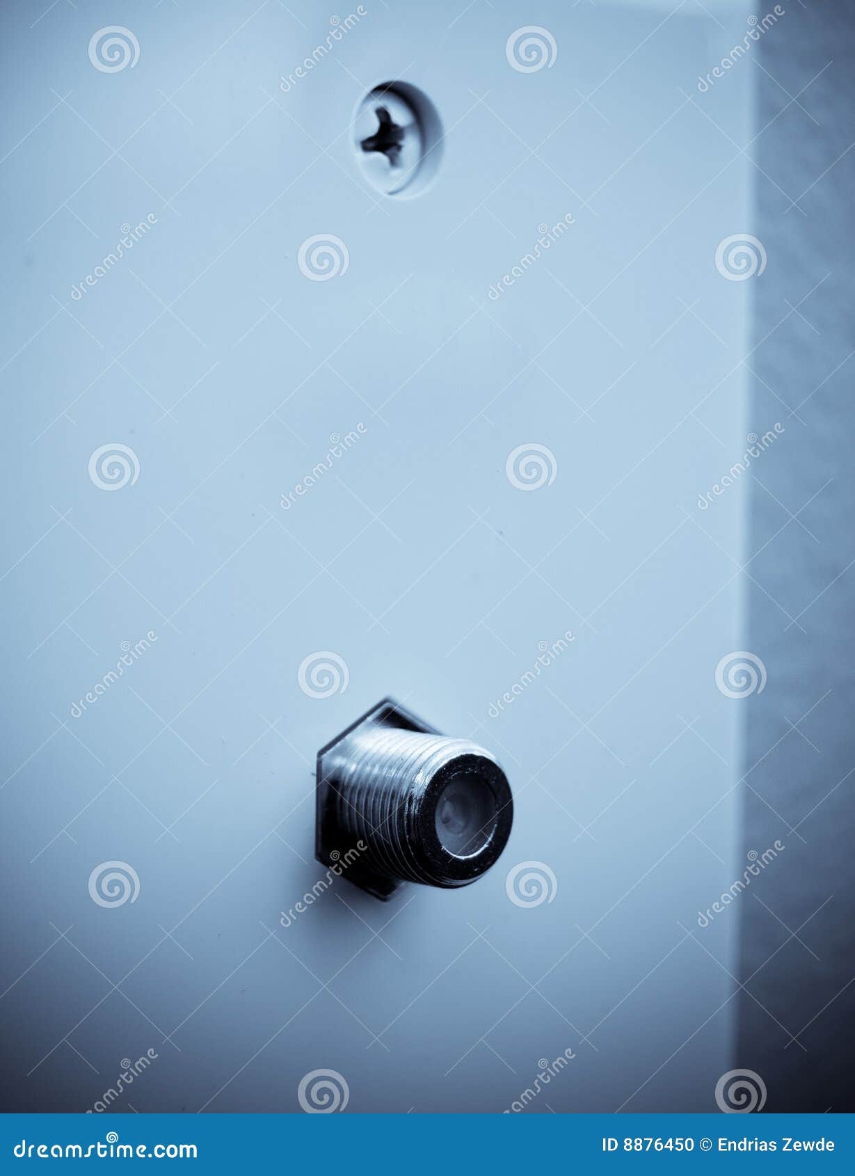 Coax wall plug stock photo. Image of technology, unplugged - 8876450