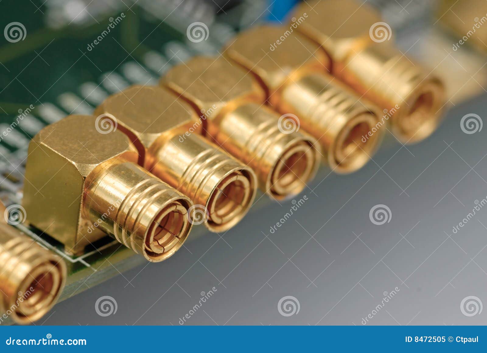 Coaxial cable connector stock image. Image of technical - 8472505