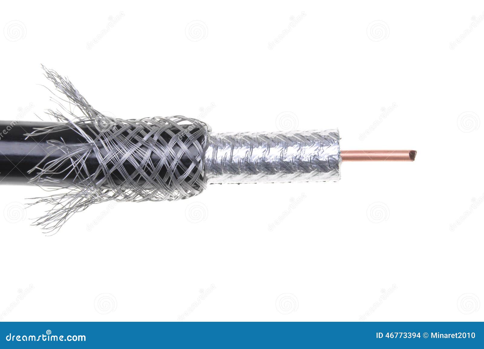 Coaxial cable stock photo. Image of installation, media - 46773394