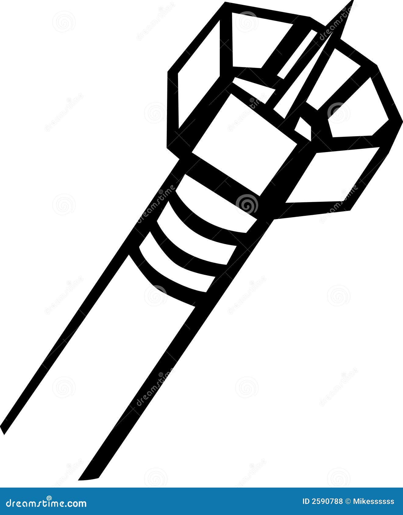 Coaxial Cable Vector Illustration Stock Vector - Illustration of cable ...