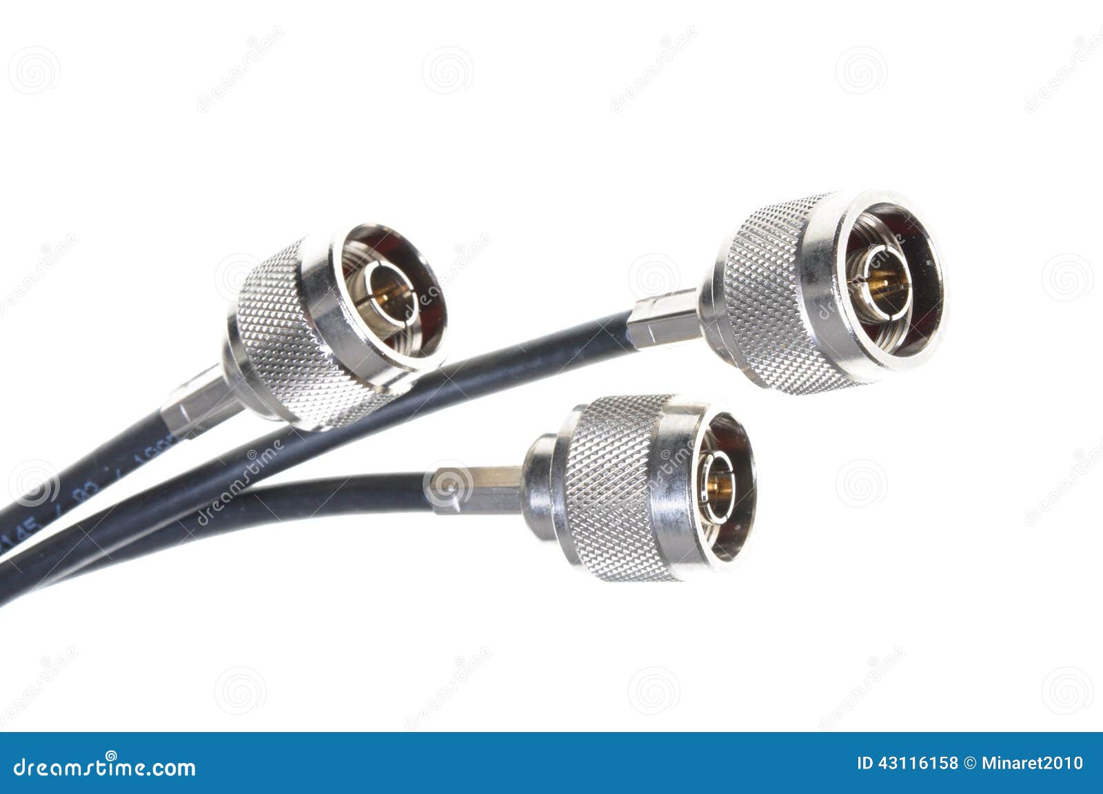 Coaxial Connectors Royalty-Free Stock Image | CartoonDealer.com #43116286