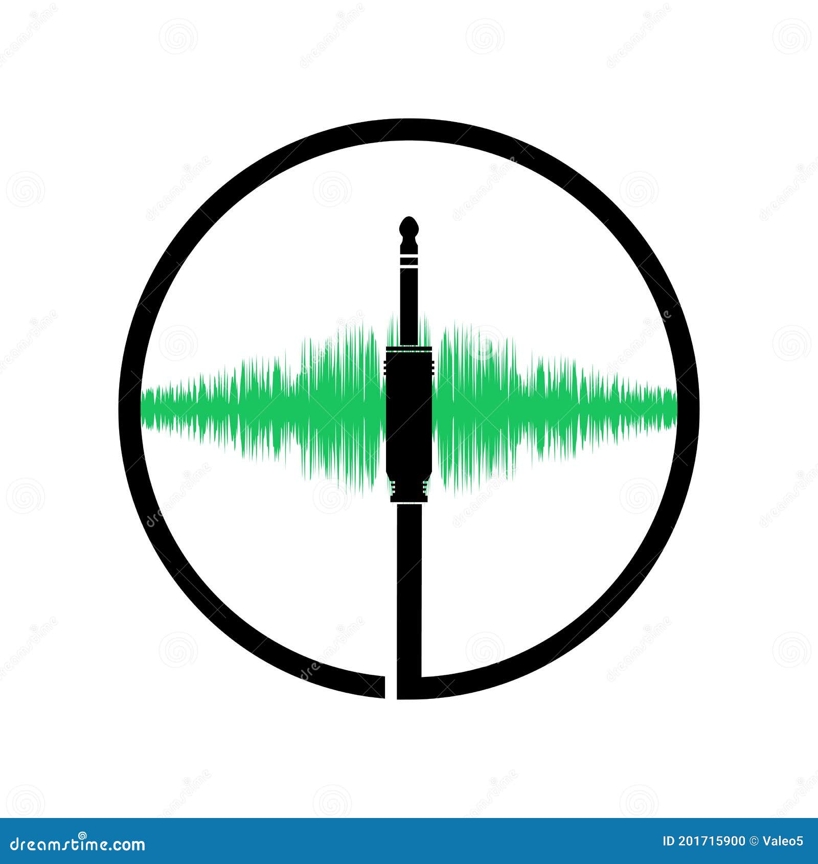 Coaxial Digital Audio Cable Logo Isolated on White Background Stock ...