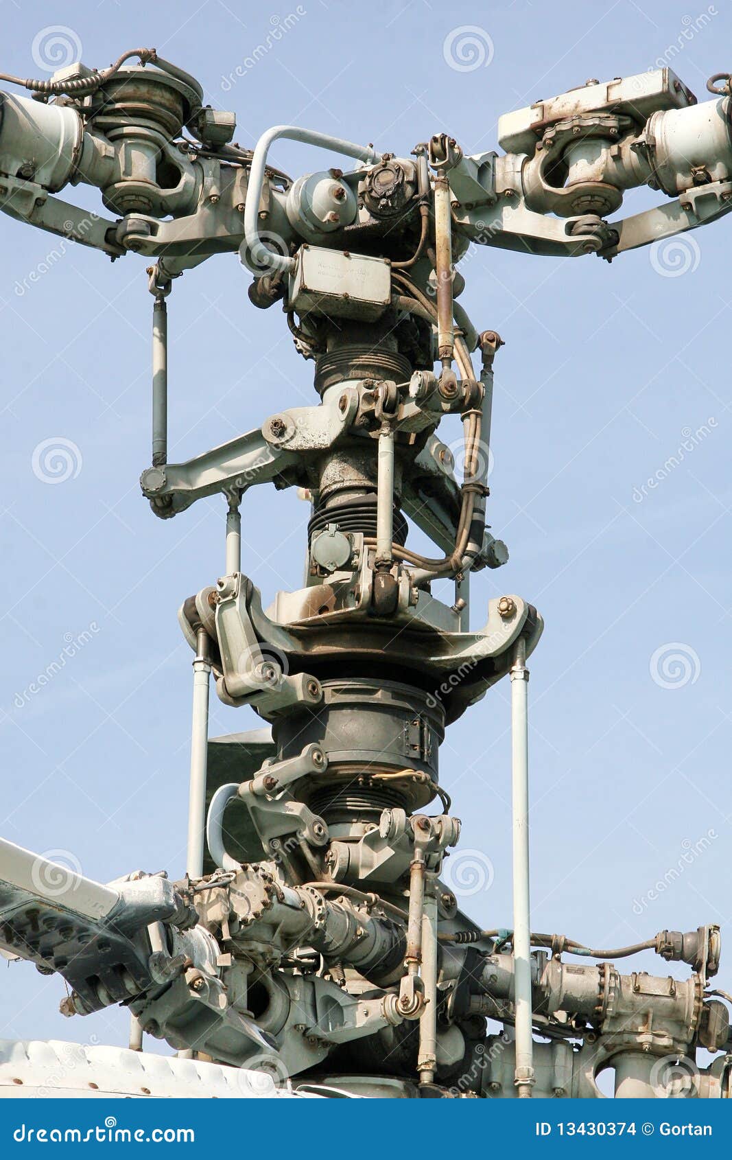 Coaxial Dual Rotor of Helicopter Stock Photo - Image of arms ...