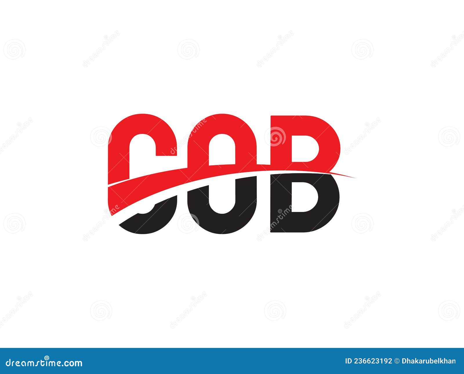 COB Letter Initial Logo Design Vector Illustration Stock Vector ...