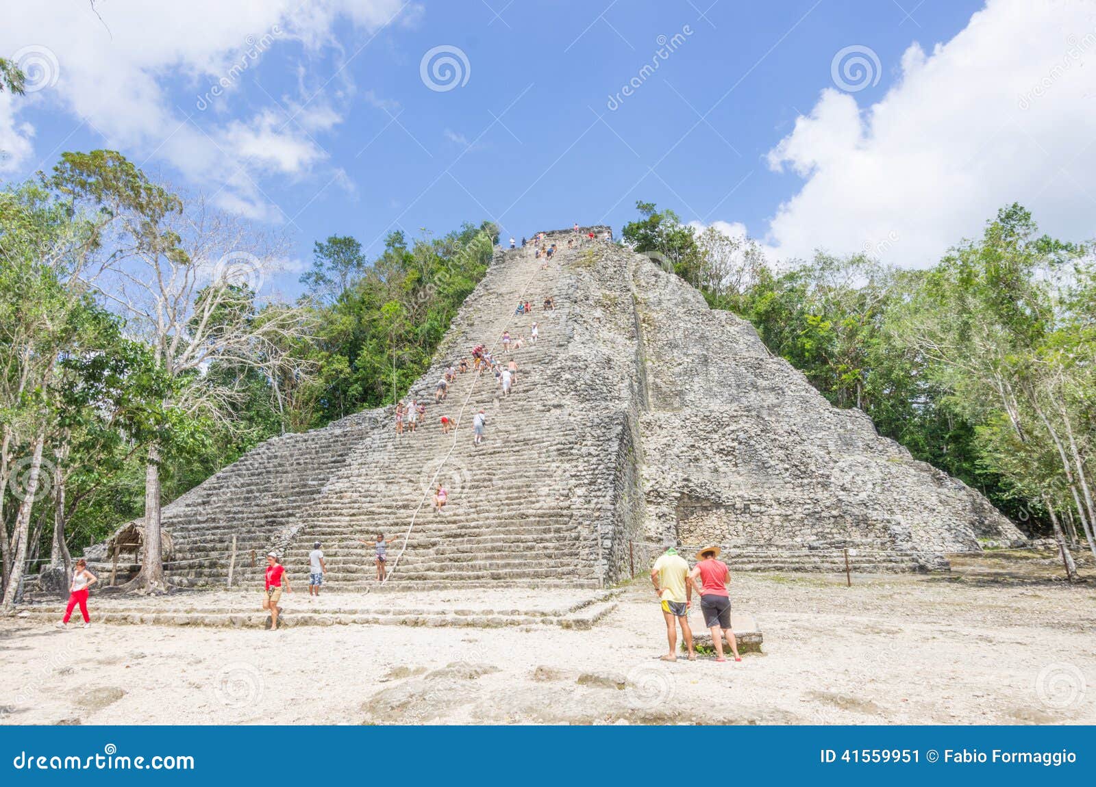 Coba main pyramid,Mexico editorial photo. Image of temple - 41559951