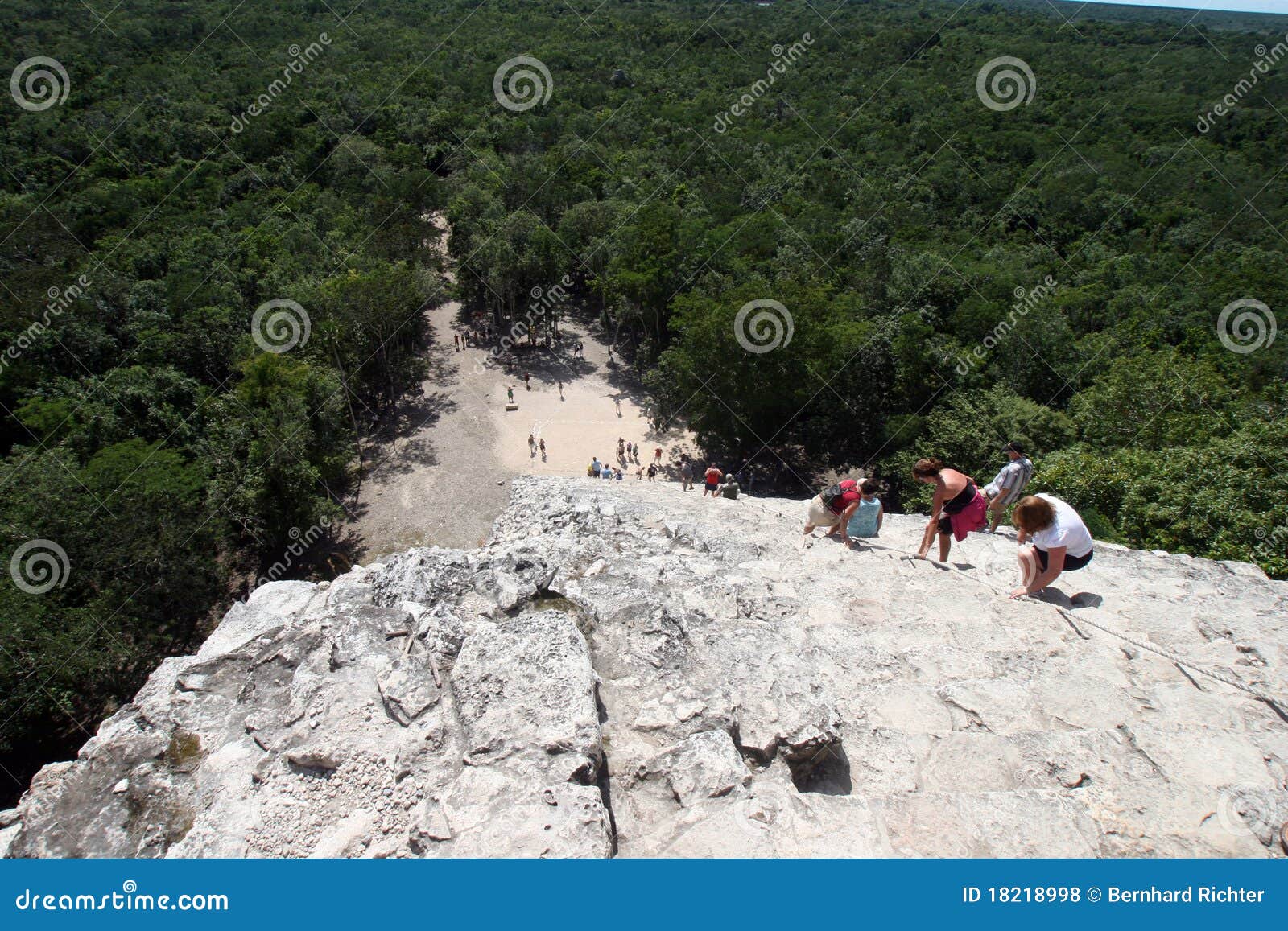 Coba Mayan temple editorial stock photo. Image of aztec - 18218998