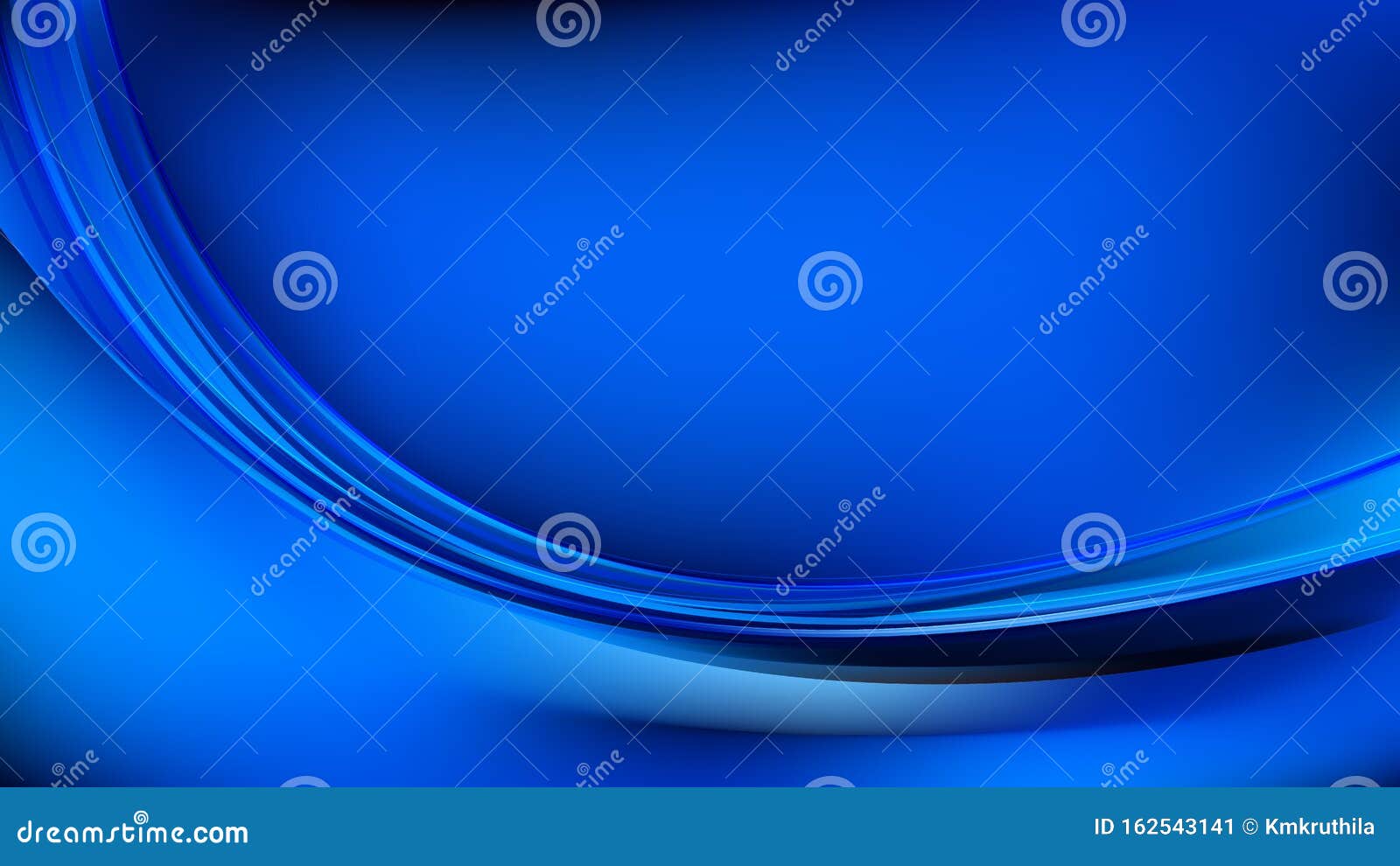 Cobalt Blue Abstract Wave Background Stock Vector - Illustration of ...