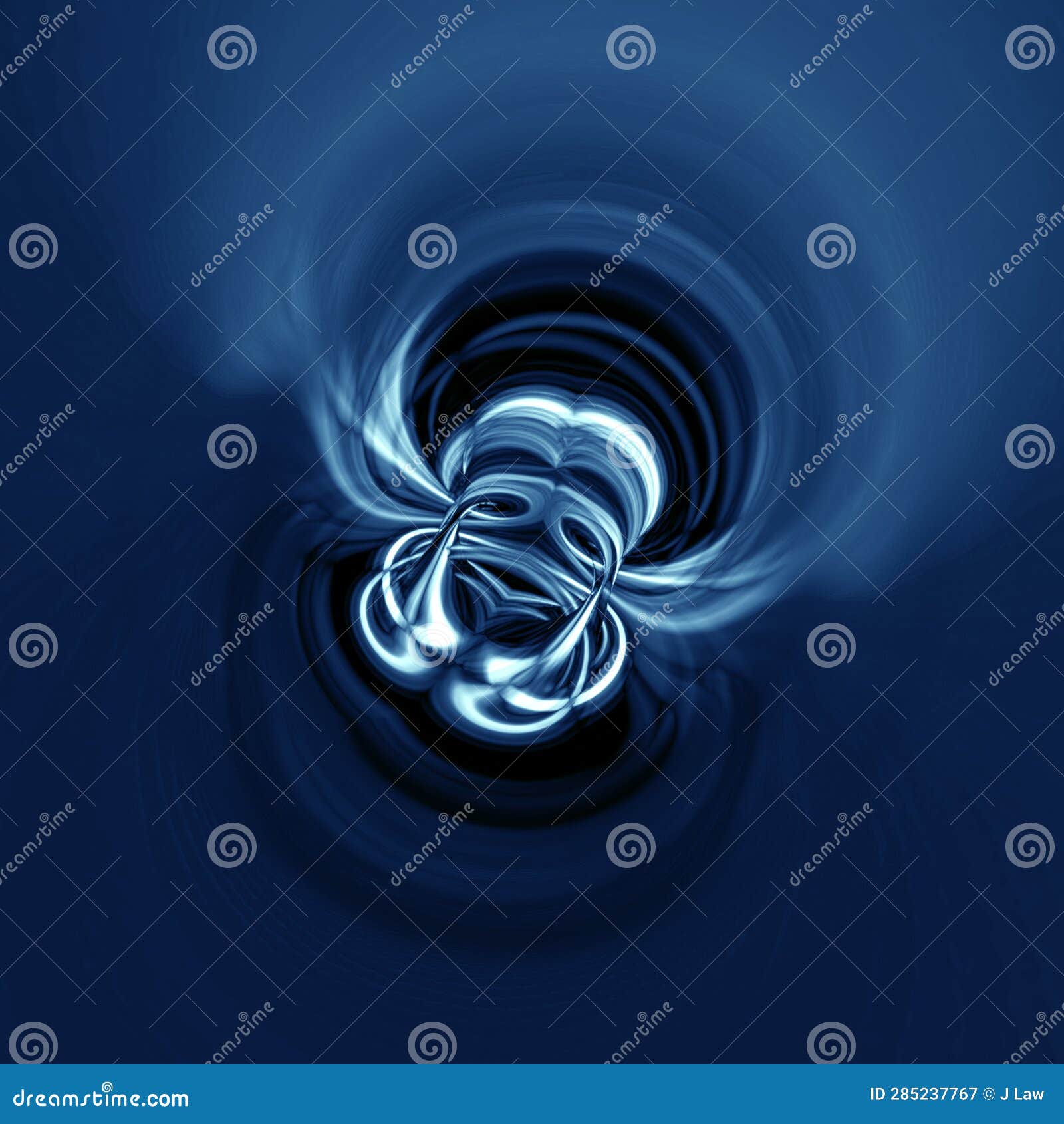 Cobalt Blue Cute Cyclone Doodle Design Stock Illustration ...