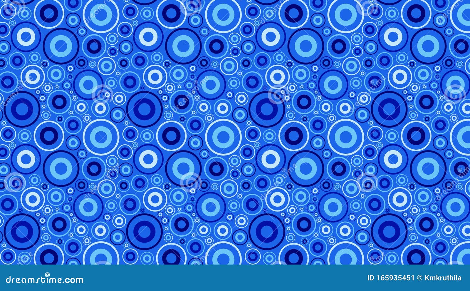 Cobalt Blue Geometric Circle Pattern Background Vector Graphic Stock ...
