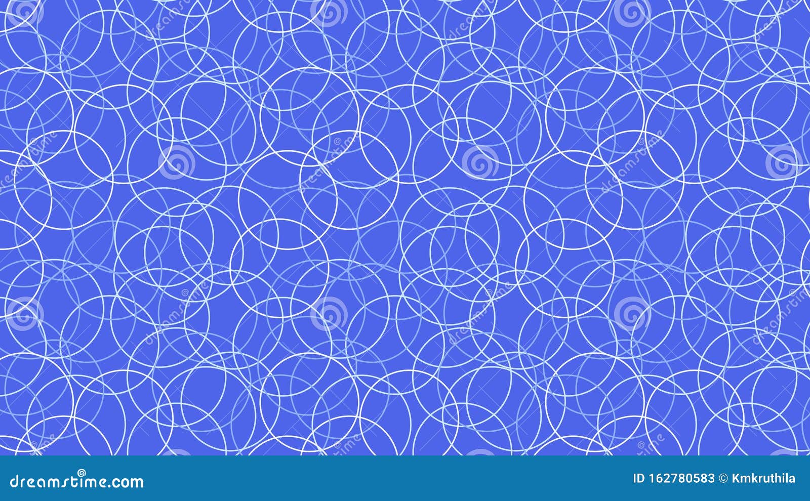 Cobalt Blue Overlapping Circles Background Pattern Illustrator Stock ...