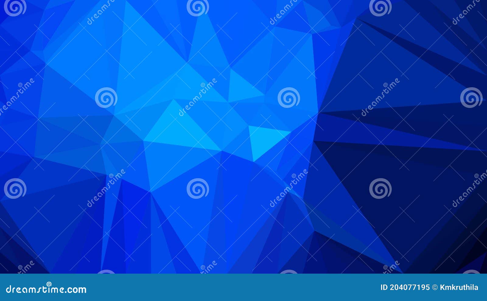Cobalt Blue Polygonal Abstract Background Design Vector Illustration ...