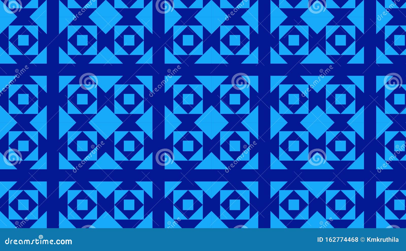 Cobalt Blue Square Pattern stock vector. Illustration of quadrate ...