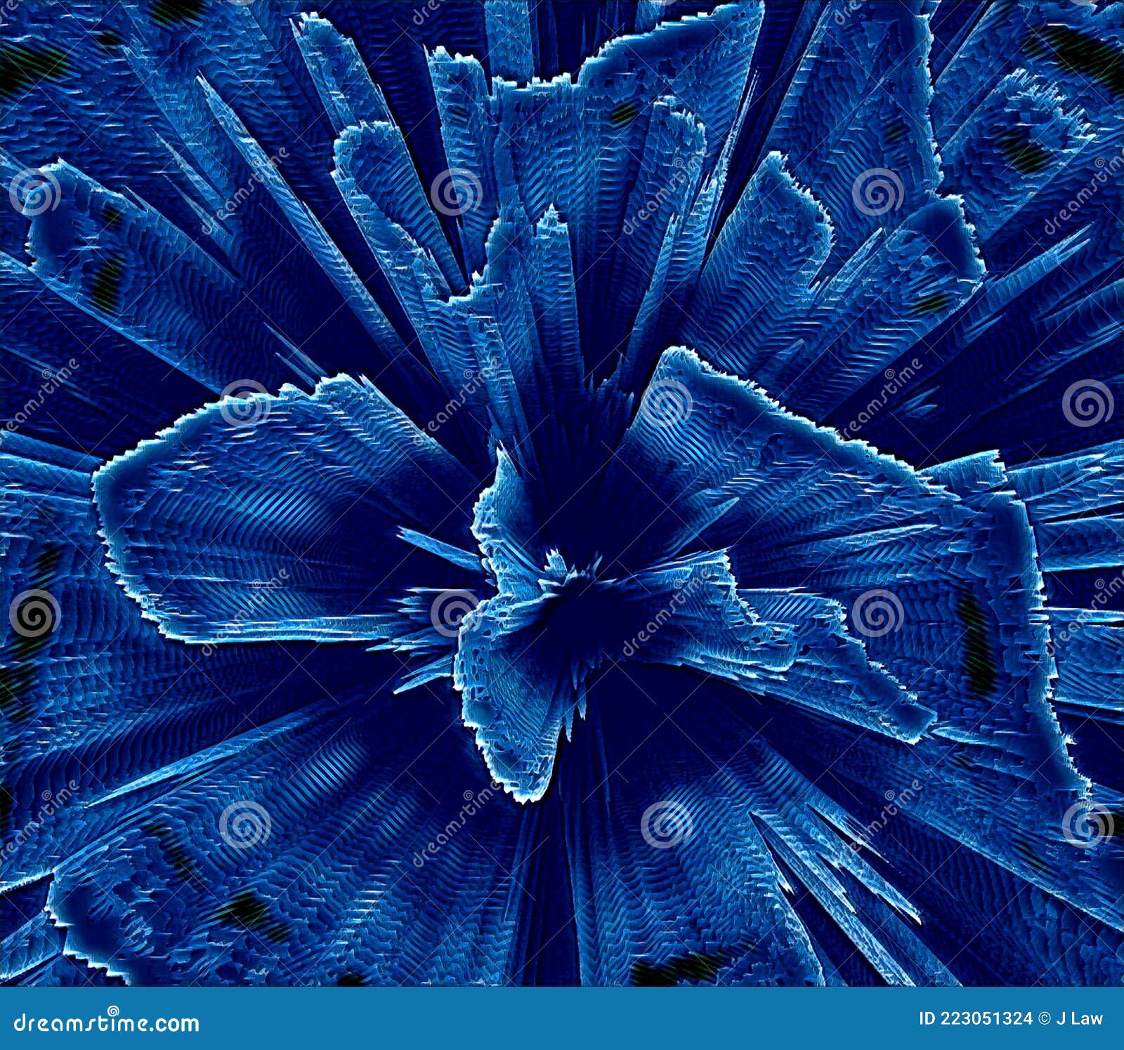 Cobalt Blue and Turquoise Abstract Design Stock Illustration ...