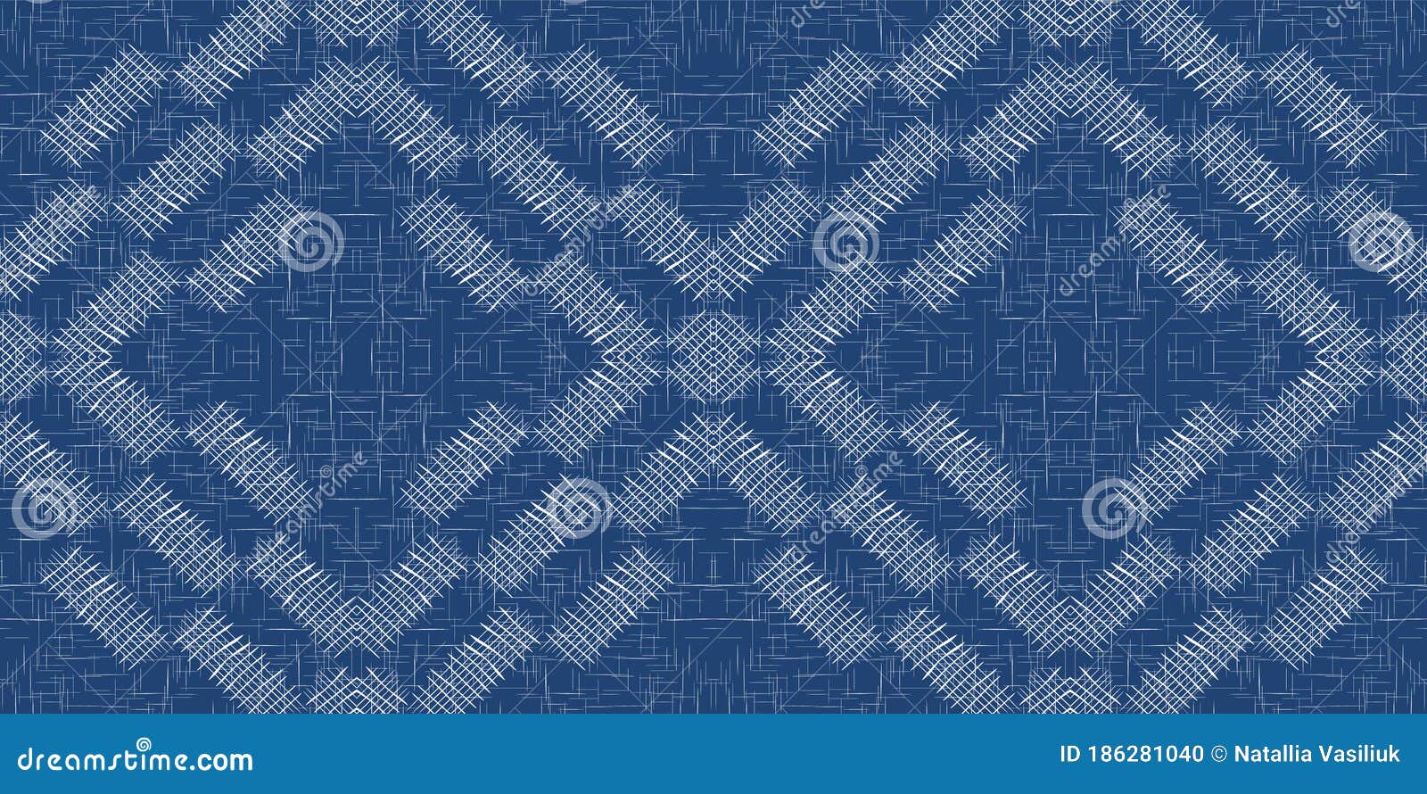 Denim Square Shape With Stitches. Torn Jean Patch With Seam. Vector ...