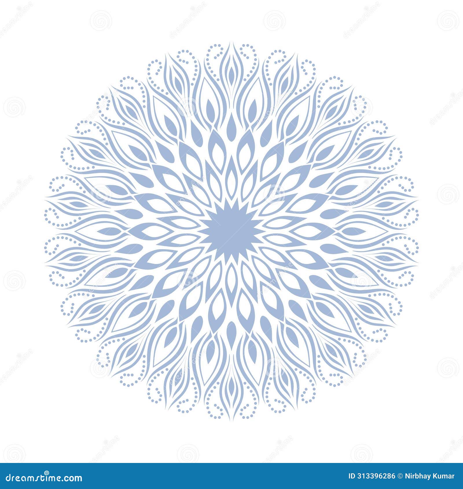 Cobalt Circle Flourish stock vector. Illustration of drawing - 313396286
