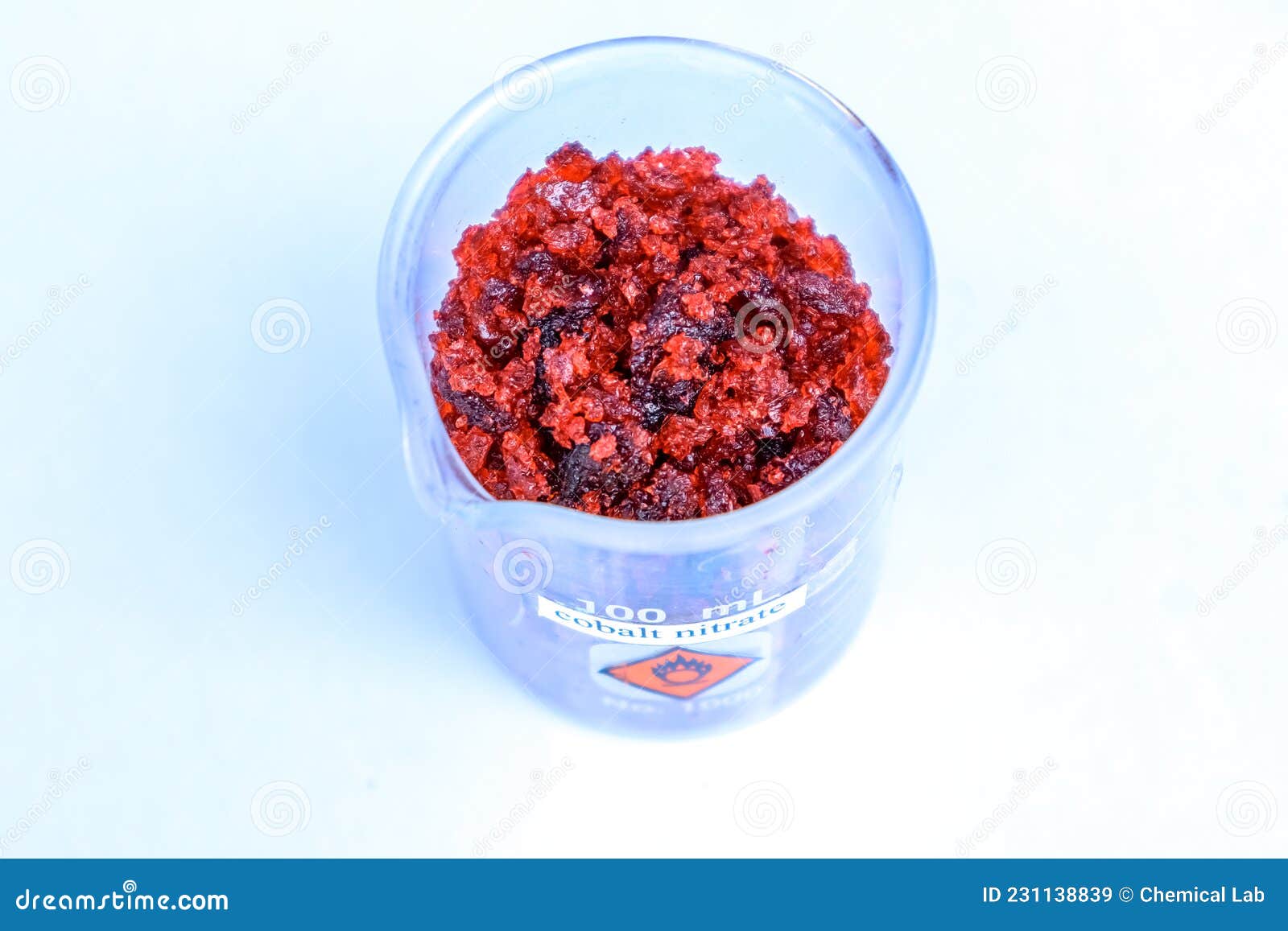 Cobalt Nitrate, an Oxidizing Agent Stock Image - Image of burning ...