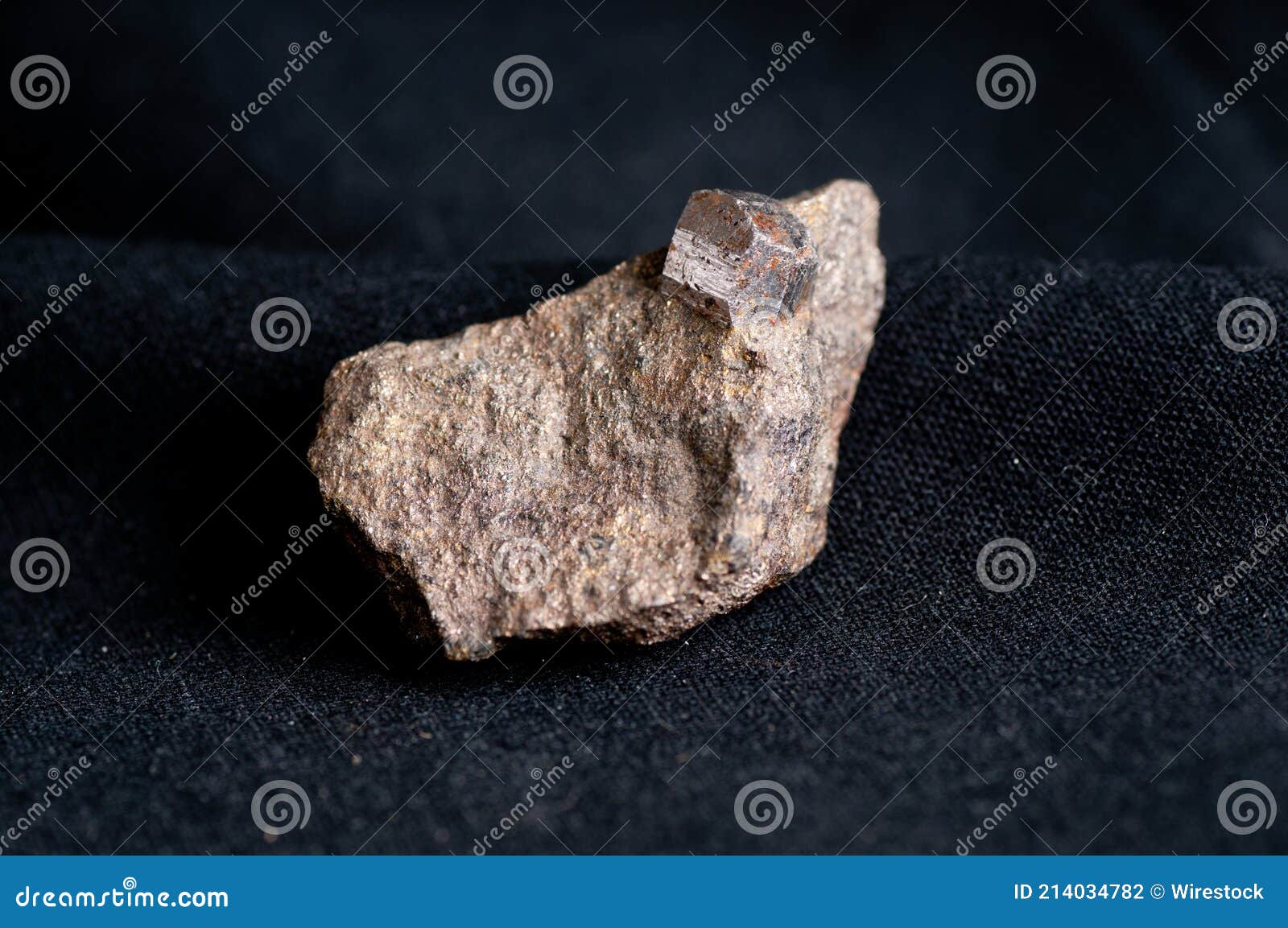 Cobaltite mineral sample stock photo. Image of dolomite - 214034782
