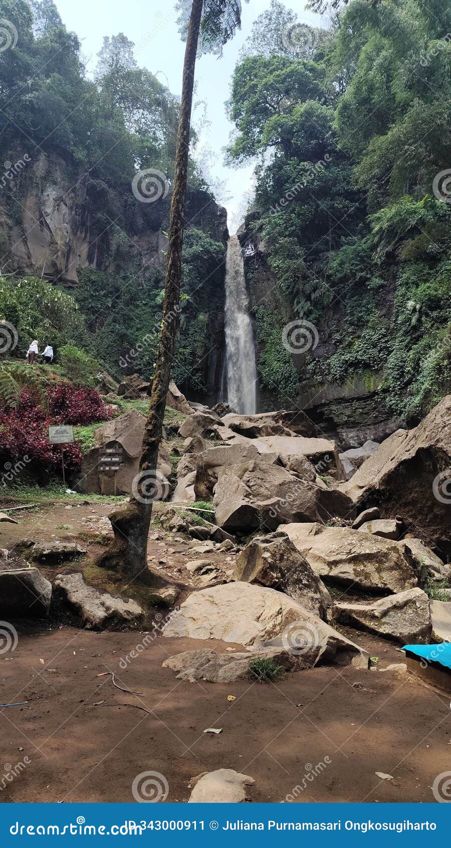 Coban Talun Waterfall, Pujon, East Java, Indonesia Stock Image - Image ...