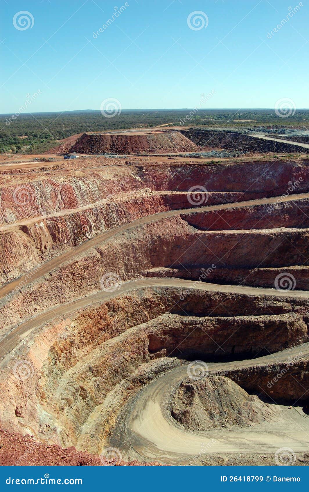 Cobar gold mine Australia stock image. Image of hole - 26418799