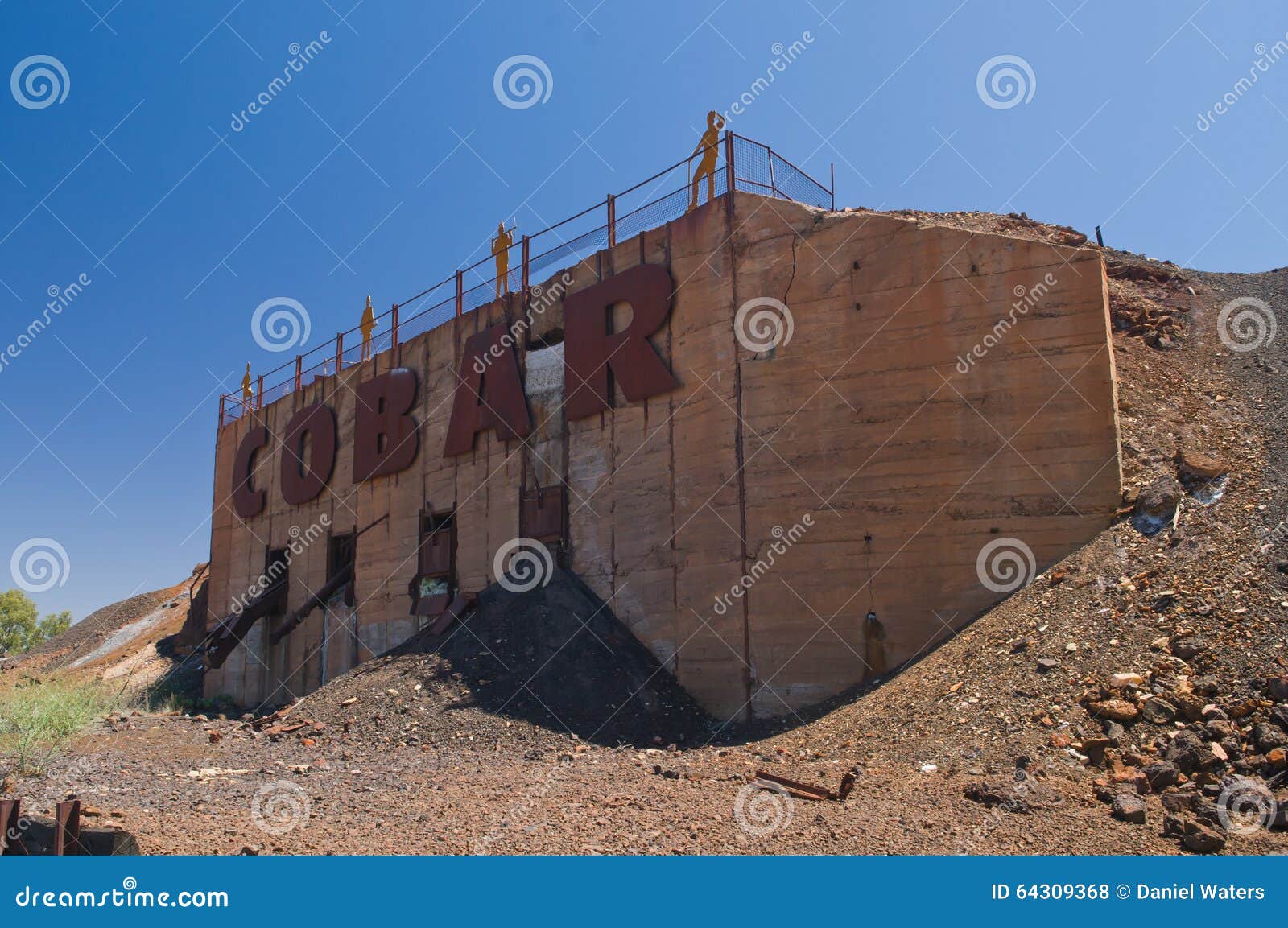 Cobar mining display stock photo. Image of cobars, blue - 64309368