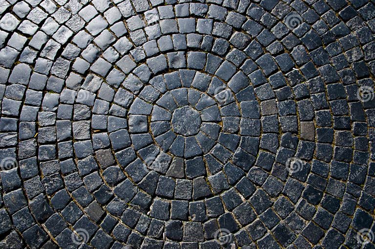 Cobble Circular Pattern stock image. Image of rough, urban - 90454617