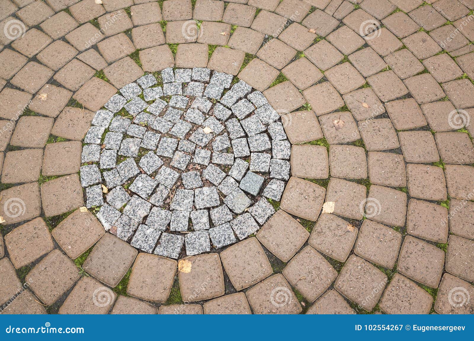 Cobble Road, Round Pattern Background Stock Image - Image of circle ...
